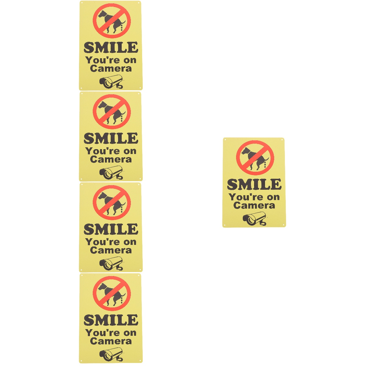 HOMEMAXS 5pcs Dog Warning Sign No Peeing Warning Sign Dog Walking Warm ...