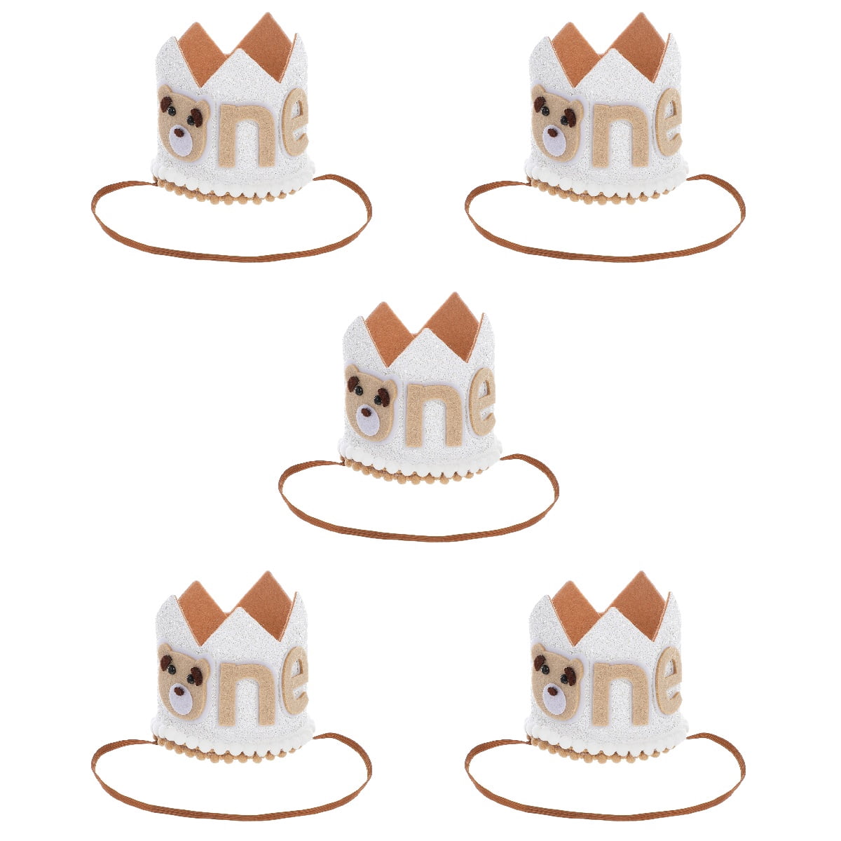 HOMEMAXS 5pcs First Birthday Hat Birthday Party Hat Birthday Crown One ...