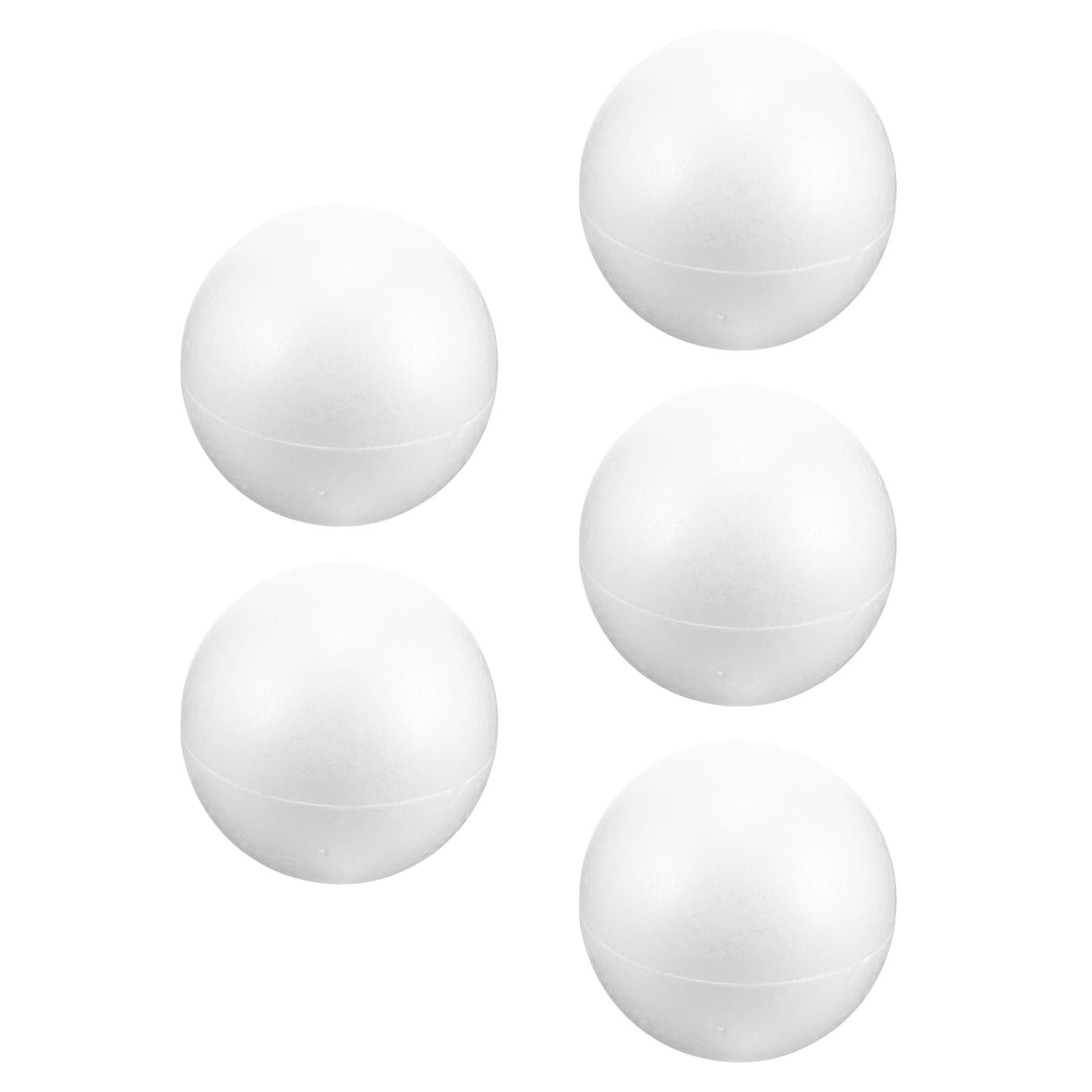 HOMEMAXS 5pcs DIY White Foam Ball Smooth Round Shaped Foam Craft Making ...