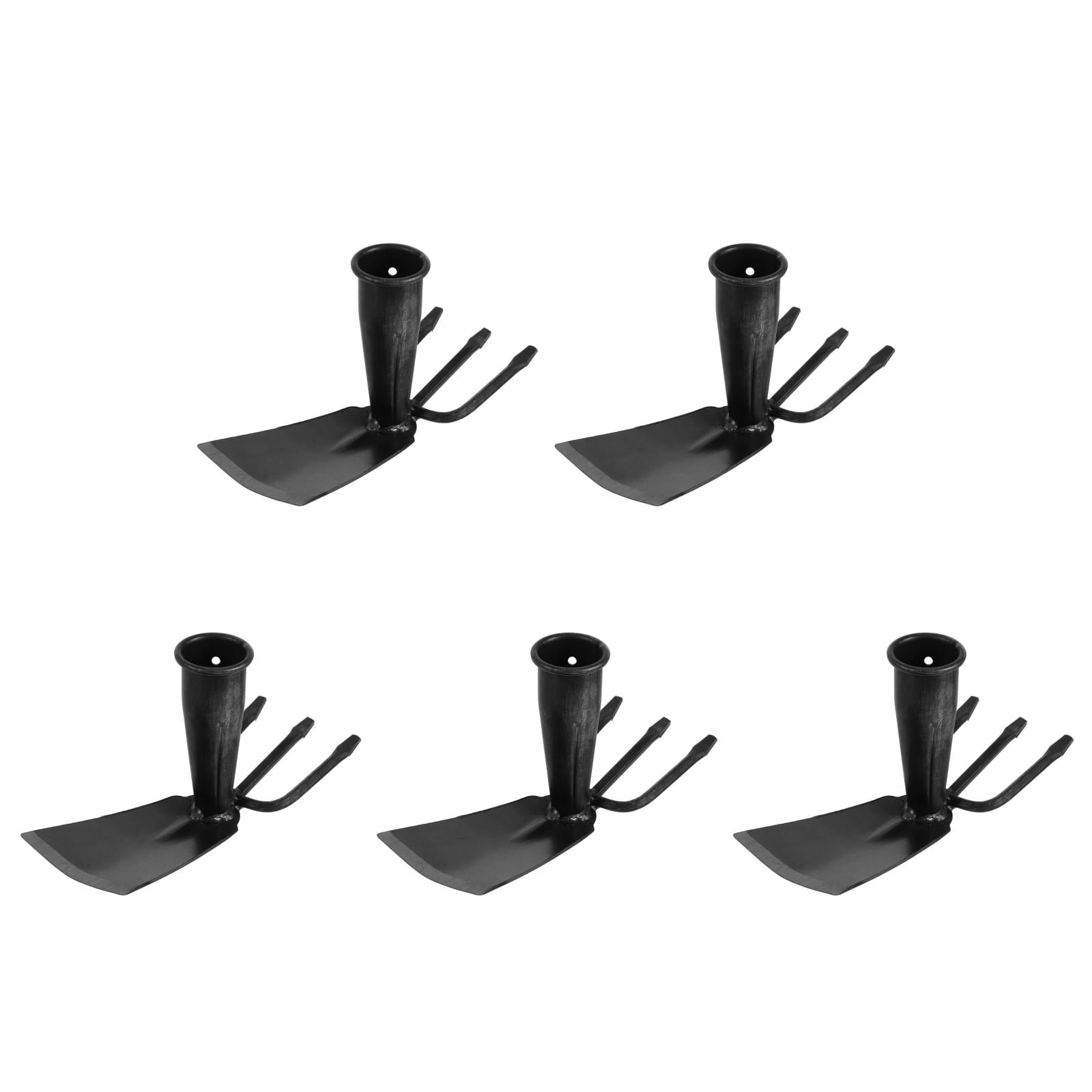 HOMEMAXS 5pcs Hand Gardening Hoe and Rake Replacement Carbon Steel Dual ...