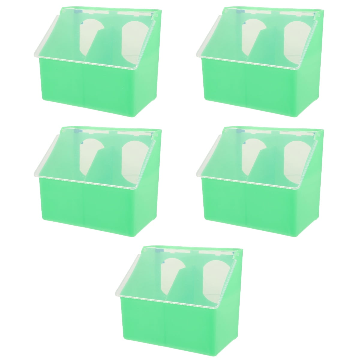 HOMEMAXS 5pcs Hangable Pigeon Feeder Multi-grid Pigeon Food Storage Box ...