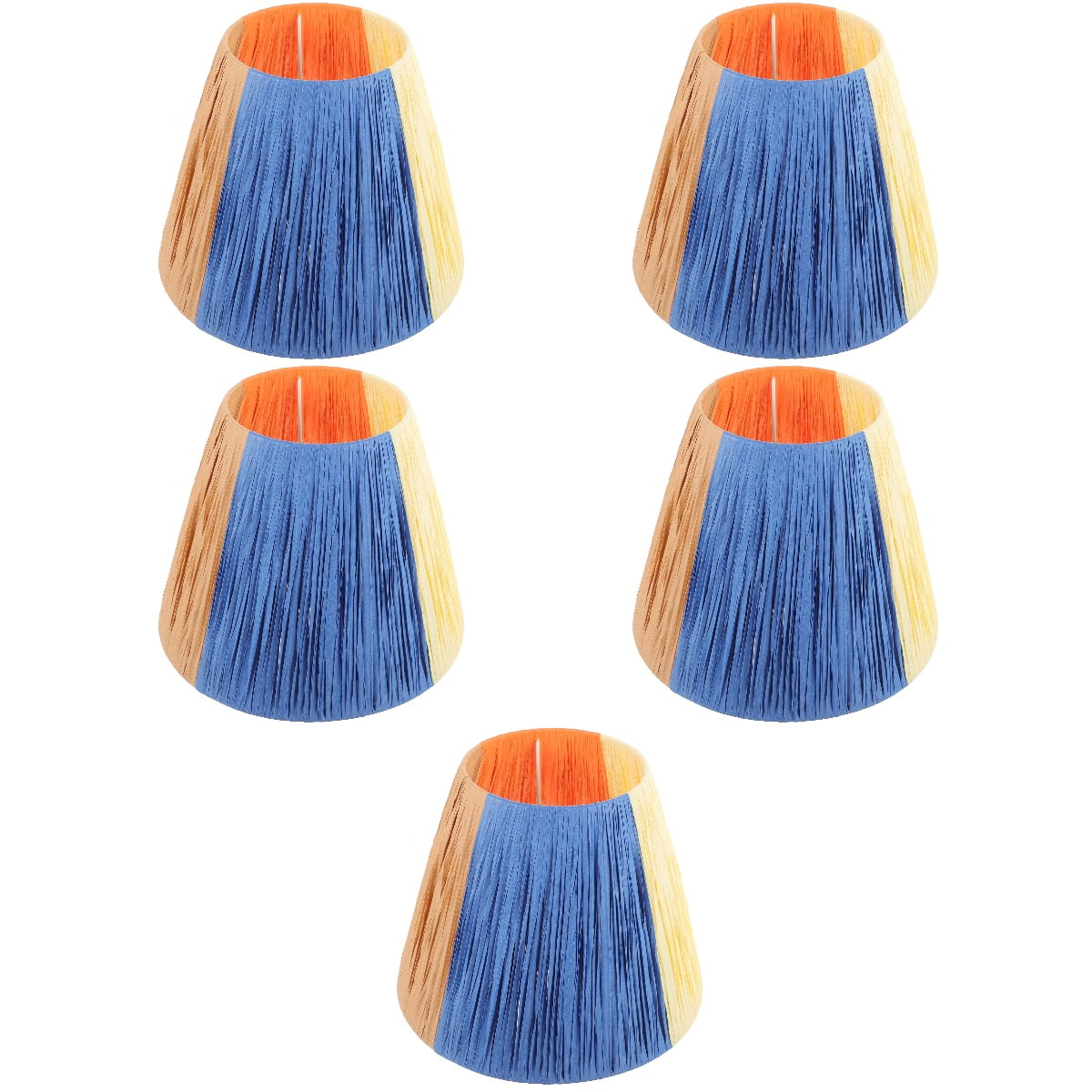 HOMEMAXS 5pcs Hanging Pleated Paper Lamp Shade Replacement Modern Paper ...