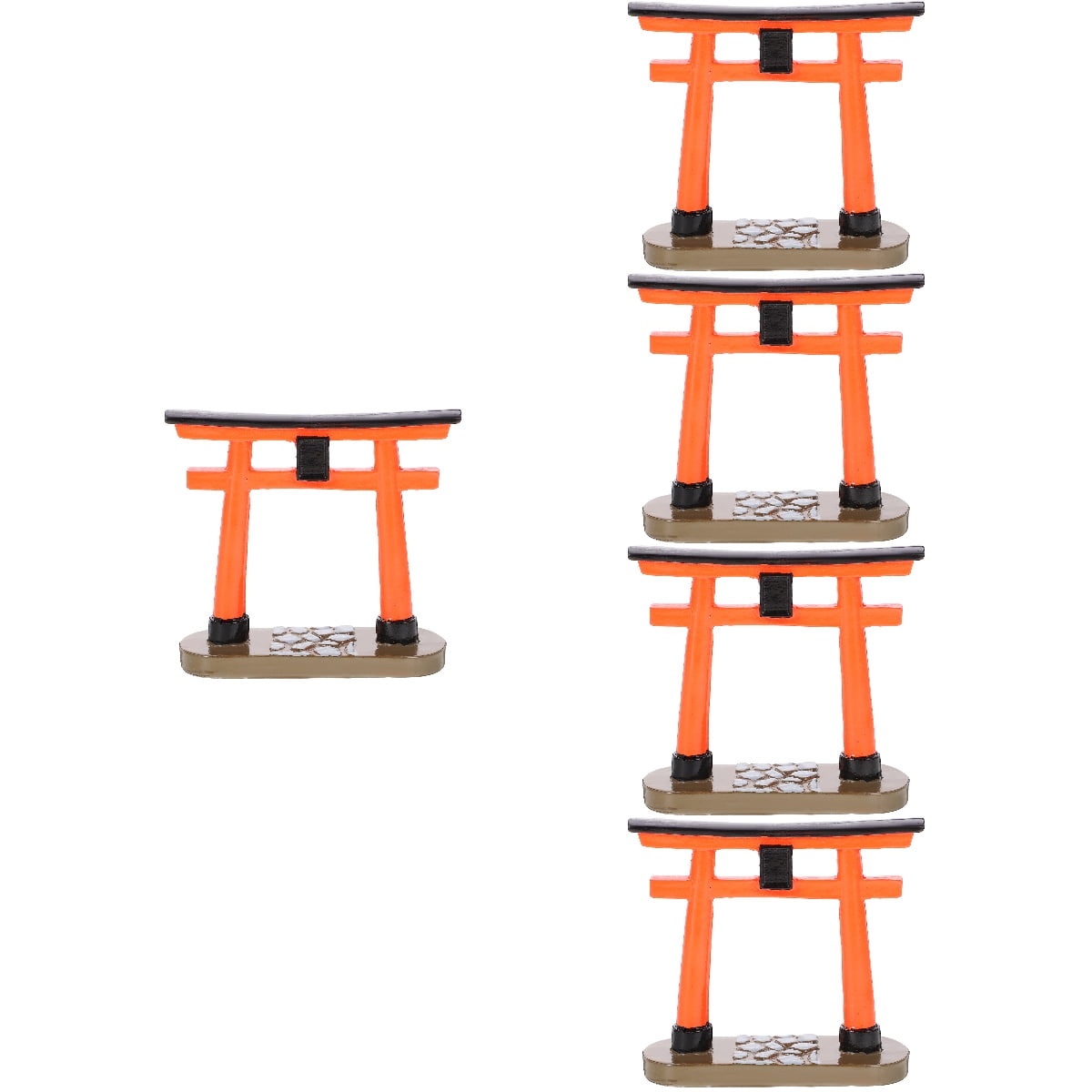 HOMEMAXS 5pcs Japanese Torii Gate Model Mini Japanese Shinto Torii Gate ...