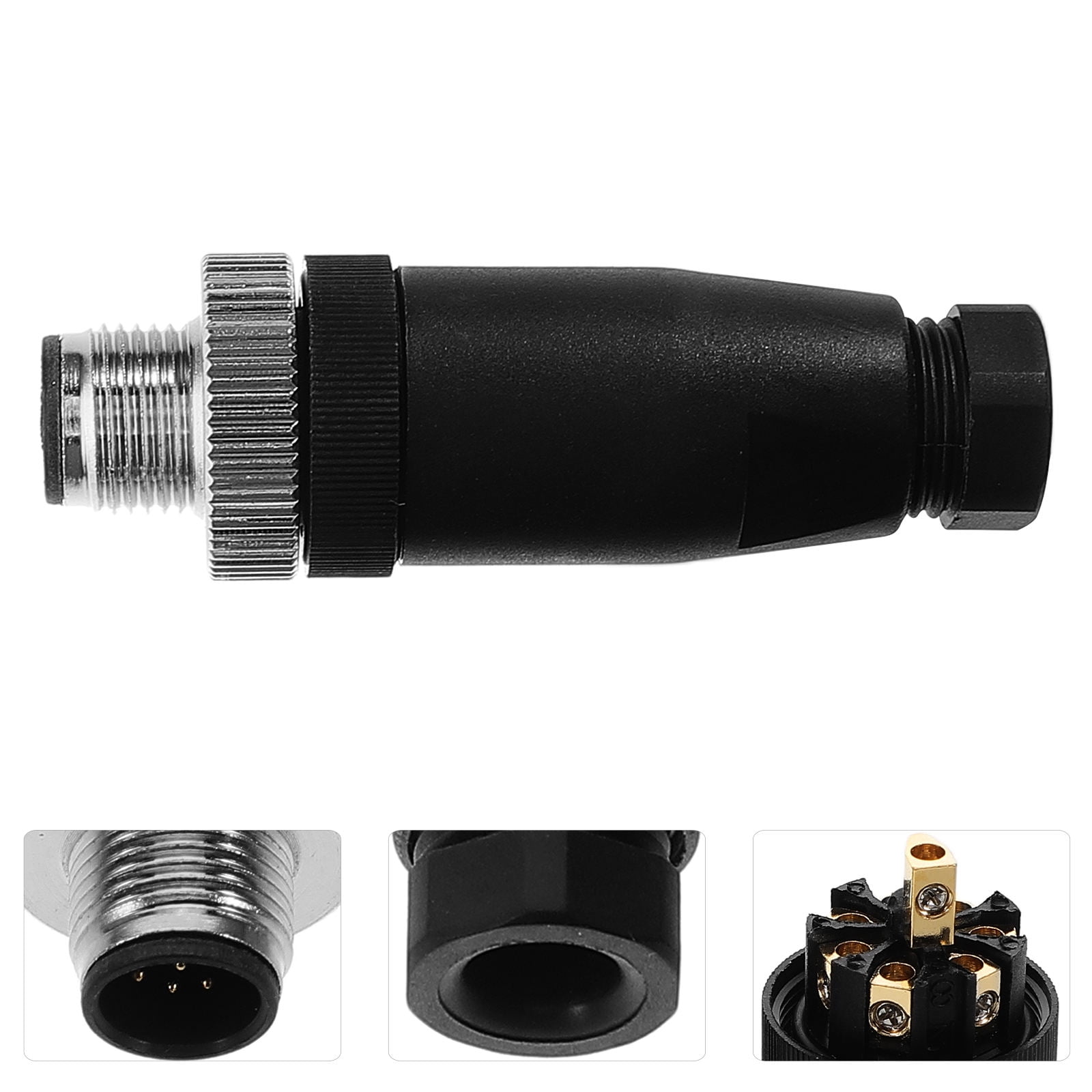 HOMEMAXS 5pcs Male Connector Circular Wire Connector 8 Pin Socket Panel ...