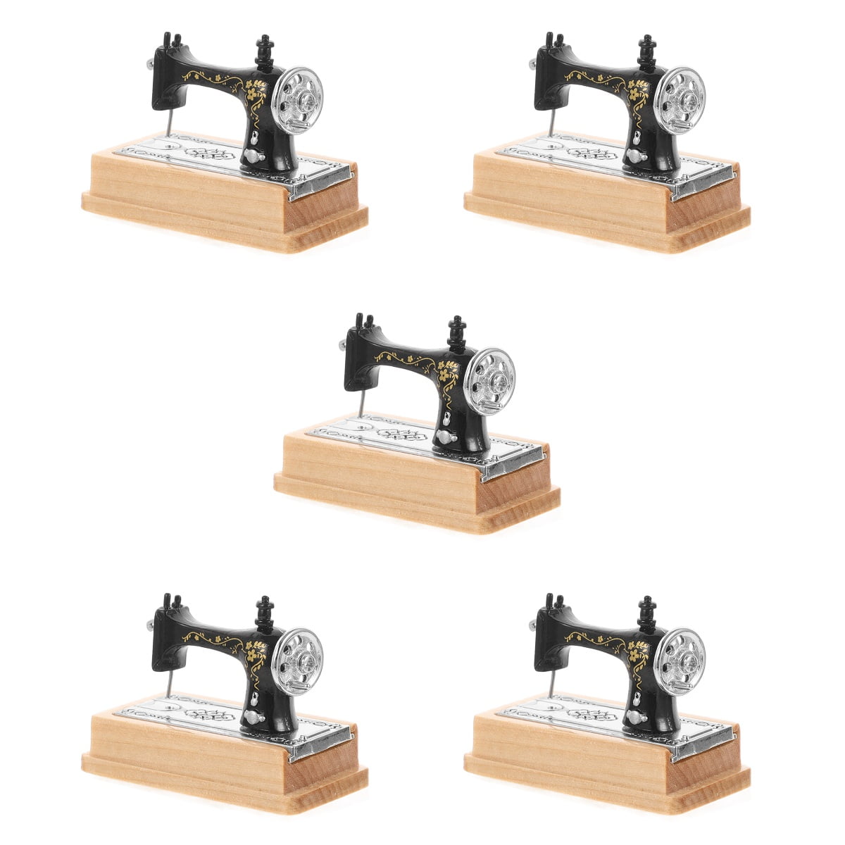 HOMEMAXS 5pcs Mini House Sewing Machine Old-fashioned Sewing Machine ...