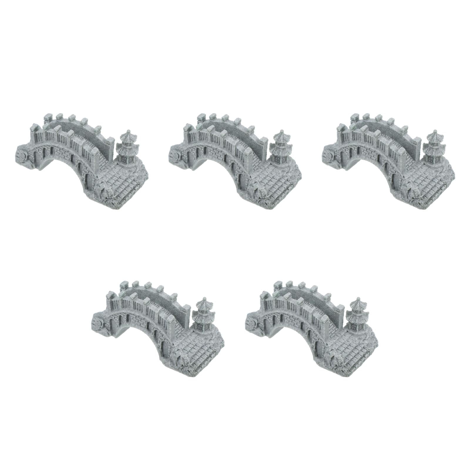 5pcs Miniature Bridge Aquarium Decor Arch Bridge For Fish Tank ...