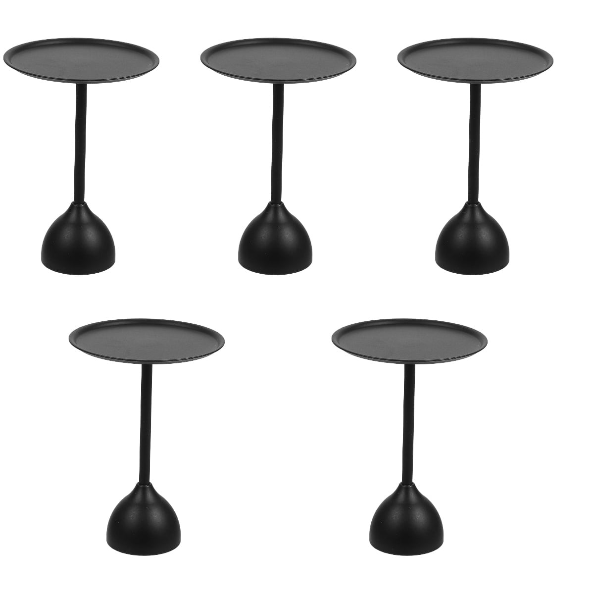 HOMEMAXS 5pcs Miniature Round Table Doll House Side Table Dollhouse ...