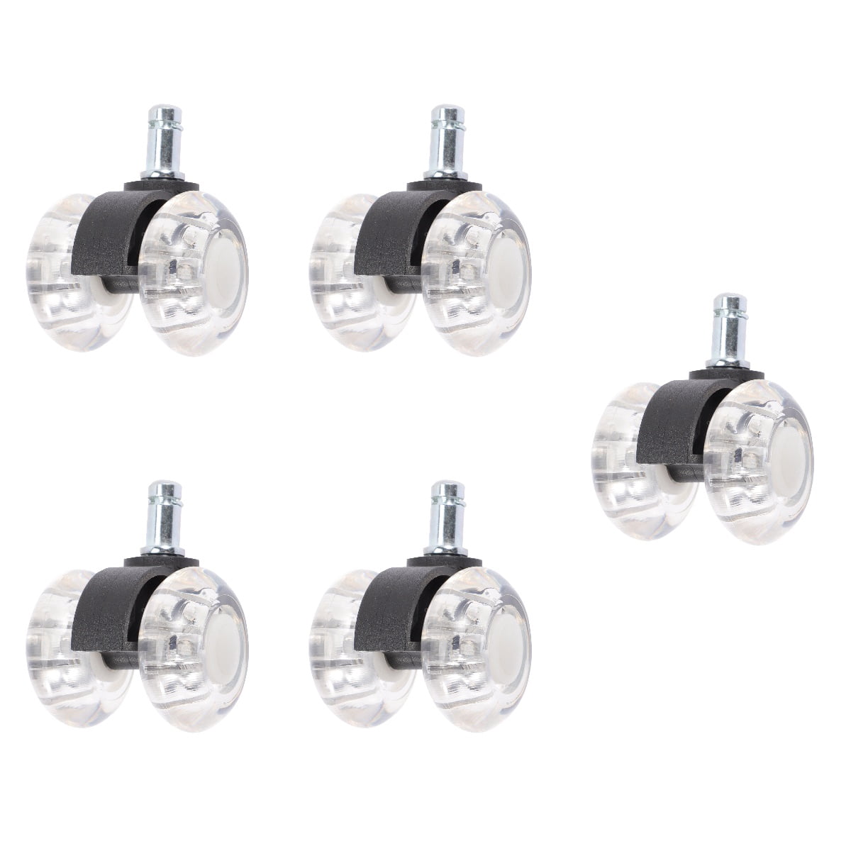 5pcs Office Chair Caster Wheels Twin Bearing Replacement Computer Desk ...
