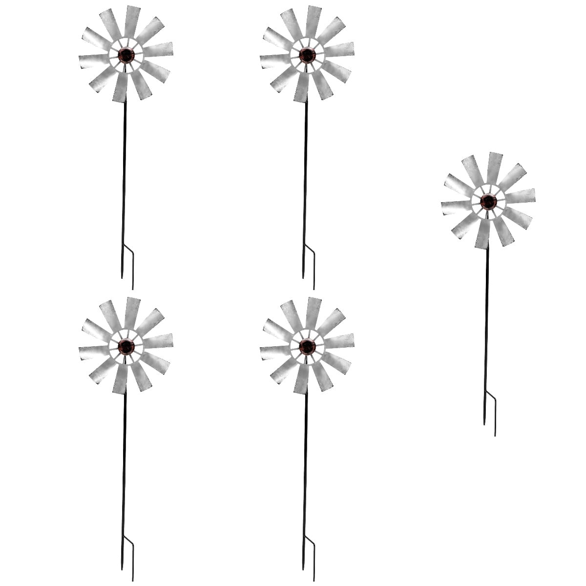 HOMEMAXS 5pcs Outdoor Large Windmill Garden Rotation Windmill Rotatable ...