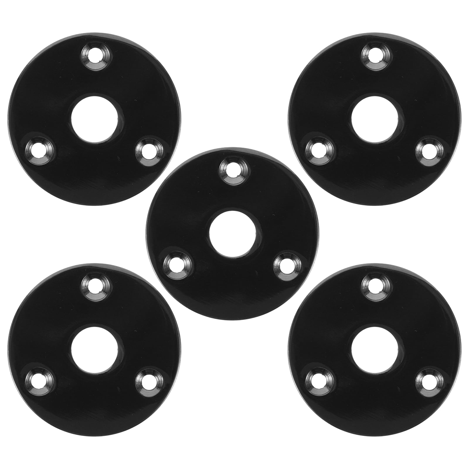 HOMEMAXS 5pcs Round Guitar Metal Socket Plates Electronic Socket Plate ...