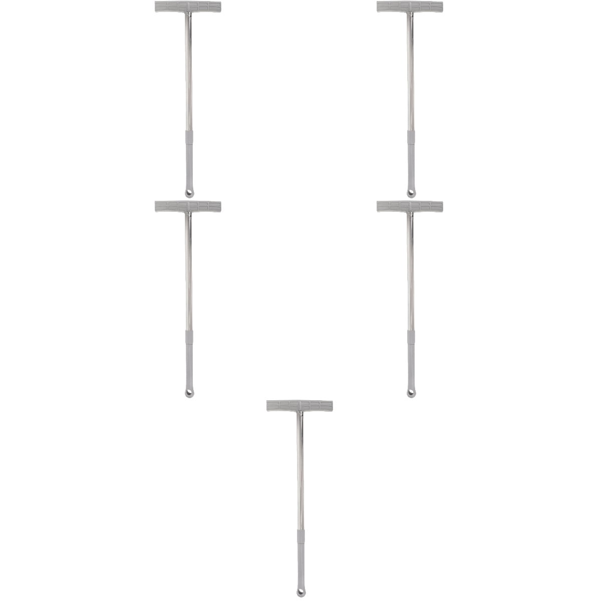 HOMEMAXS 5pcs Sign Holder Retractable Stainless Steel Pole Handheld ...