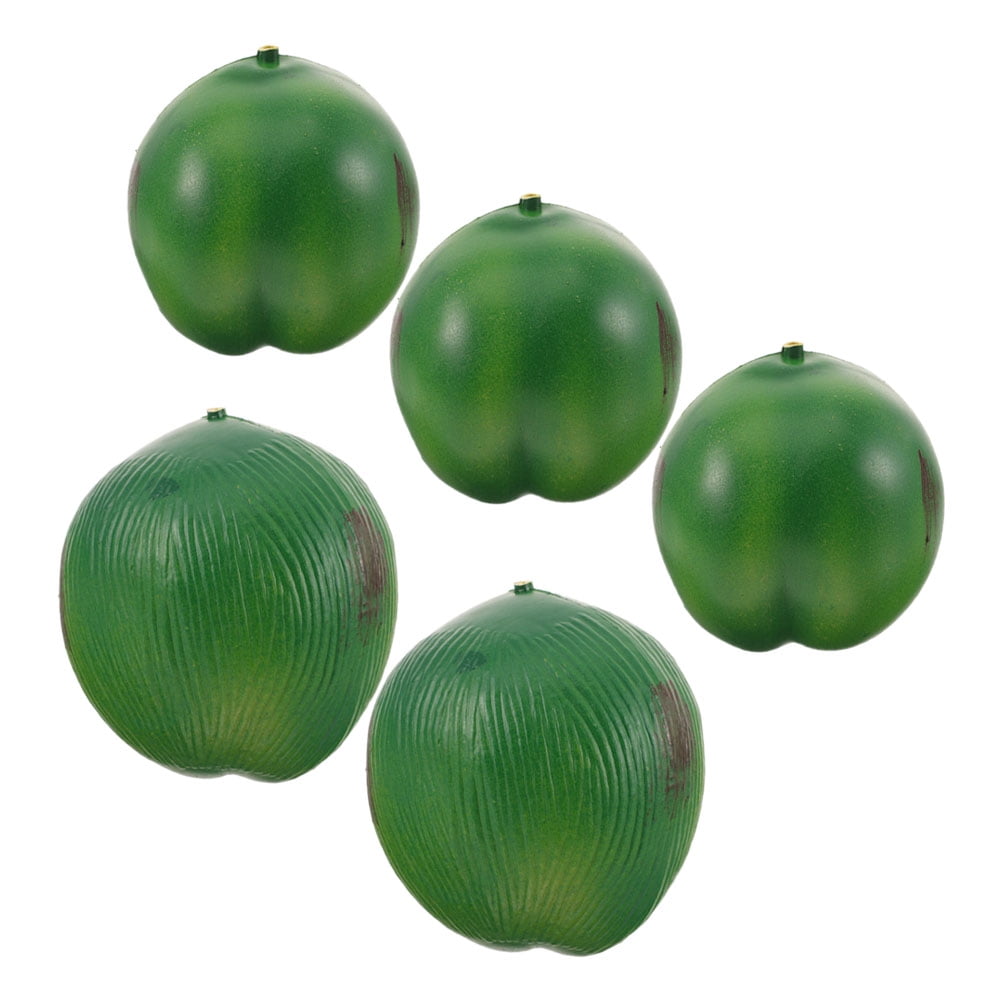 HOMEMAXS 5pcs Simulated Coconut Models Farmhouse Coconut Lifelike ...