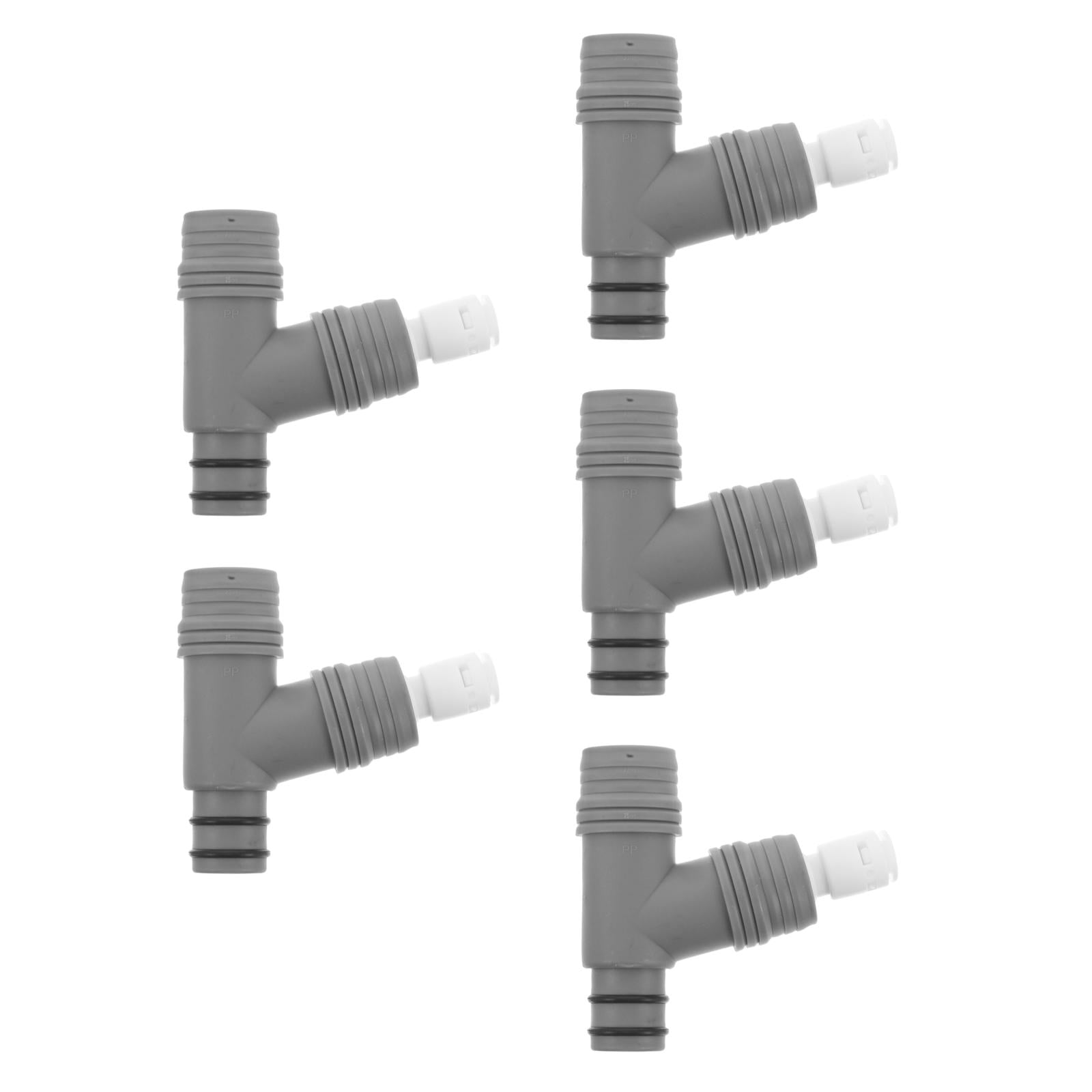 HOMEMAXS 5pcs Sink Drain Pipe Y-Shaped Kitchen Sink Drain Pipe Adapter ...