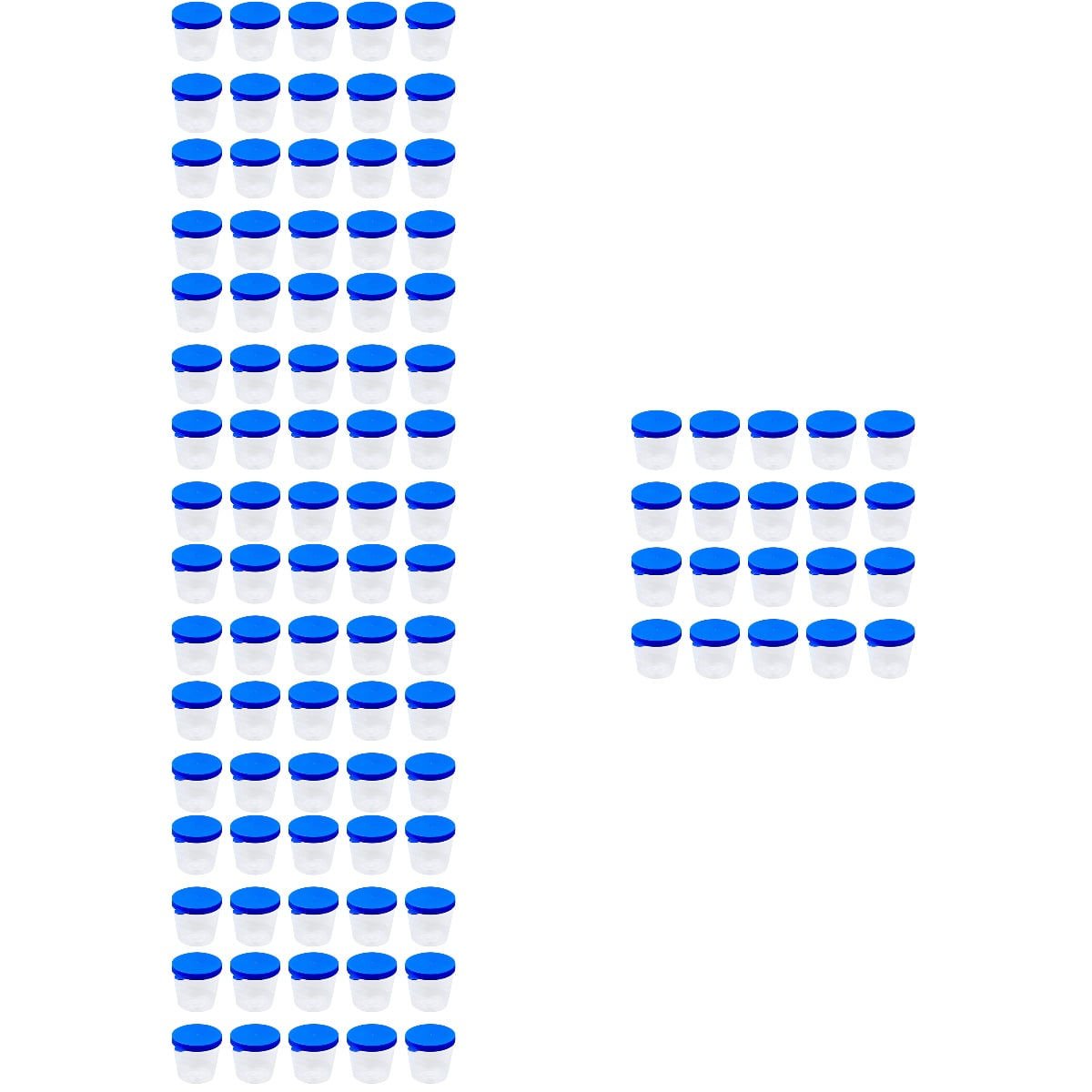 HOMEMAXS 5pcs Specimen Cups: 100Pcs Sample Cups with Screw on Lids and ...