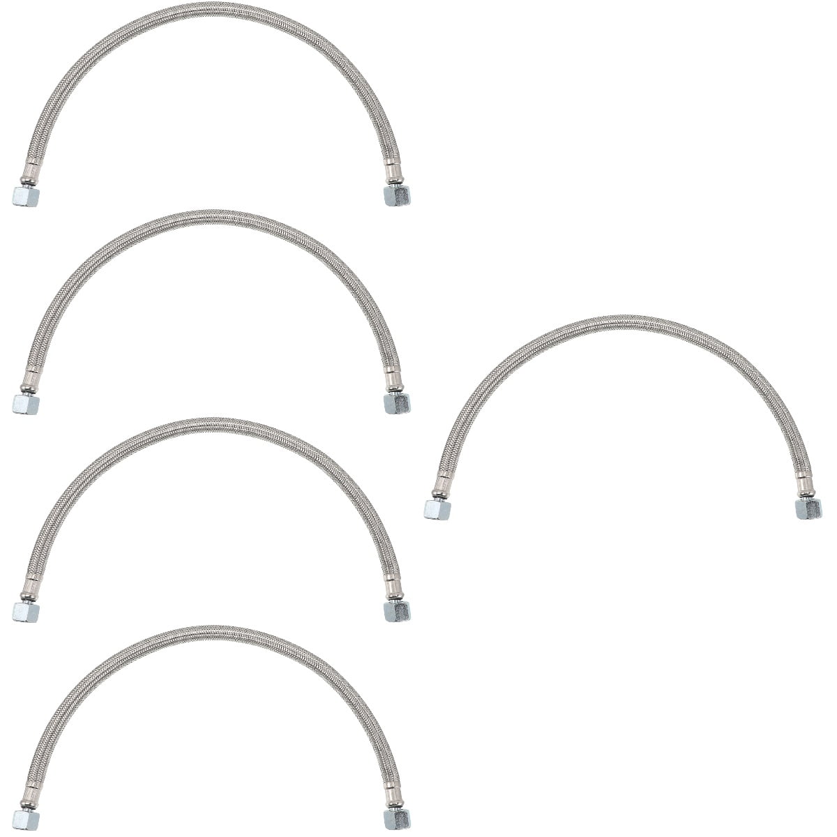 HOMEMAXS 5pcs Stainless Steel Air Compressor Hose Lead-in Air Hose Air ...