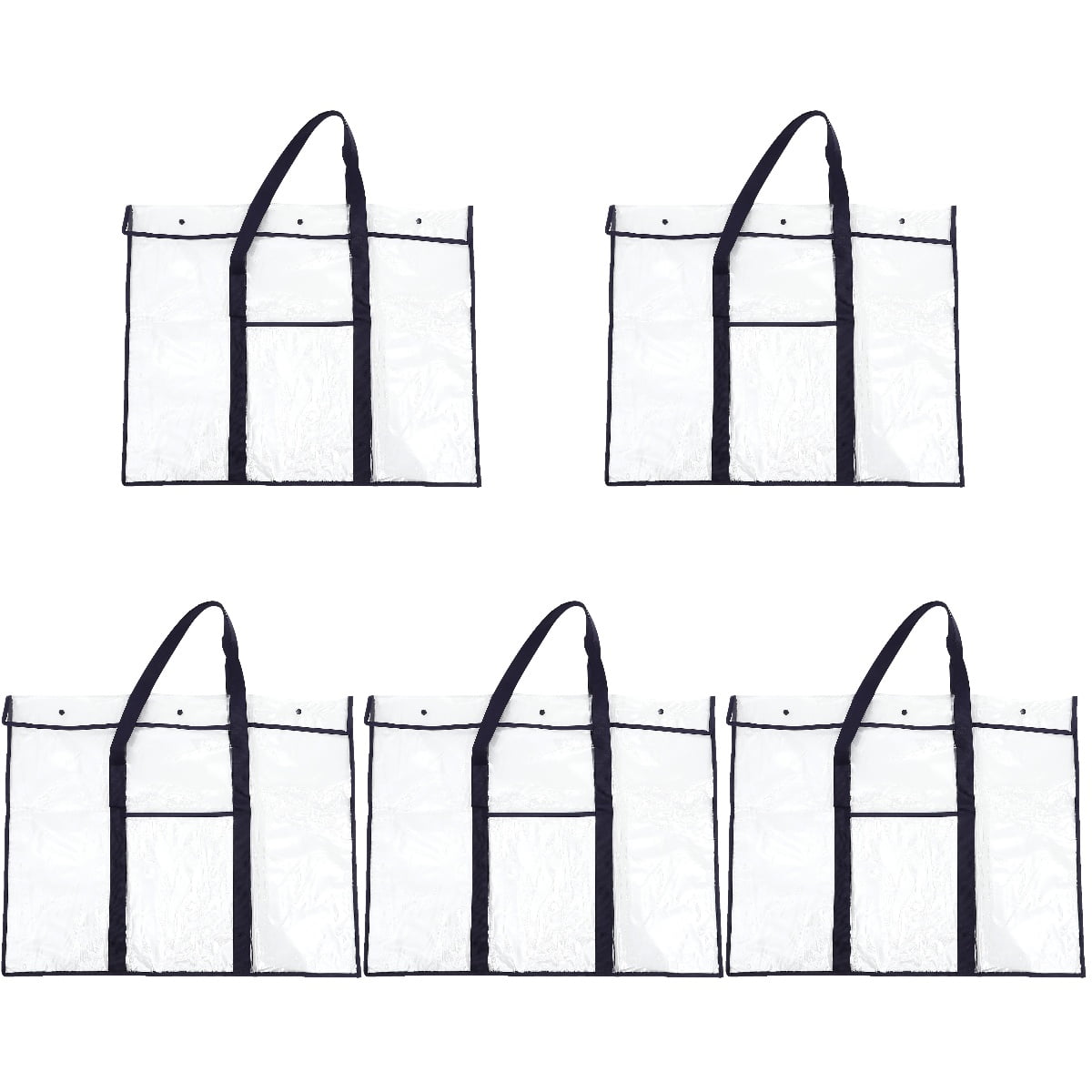 HOMEMAXS 5pcs Transparent Document Container Poster Storage Pocket ...