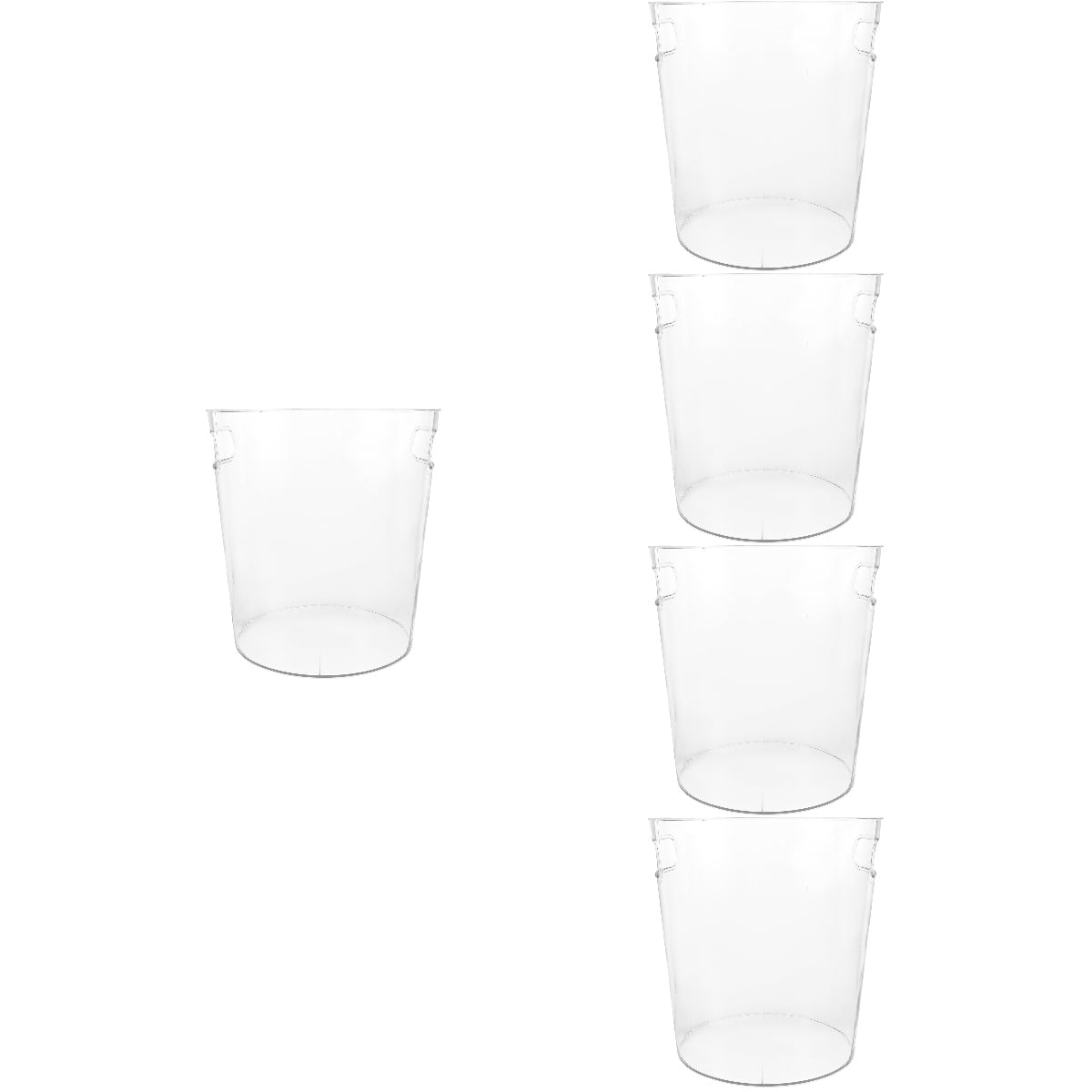 HOMEMAXS 5pcs Transparent Flower Bouquet Bucket Acrylic Flowers Bucket ...