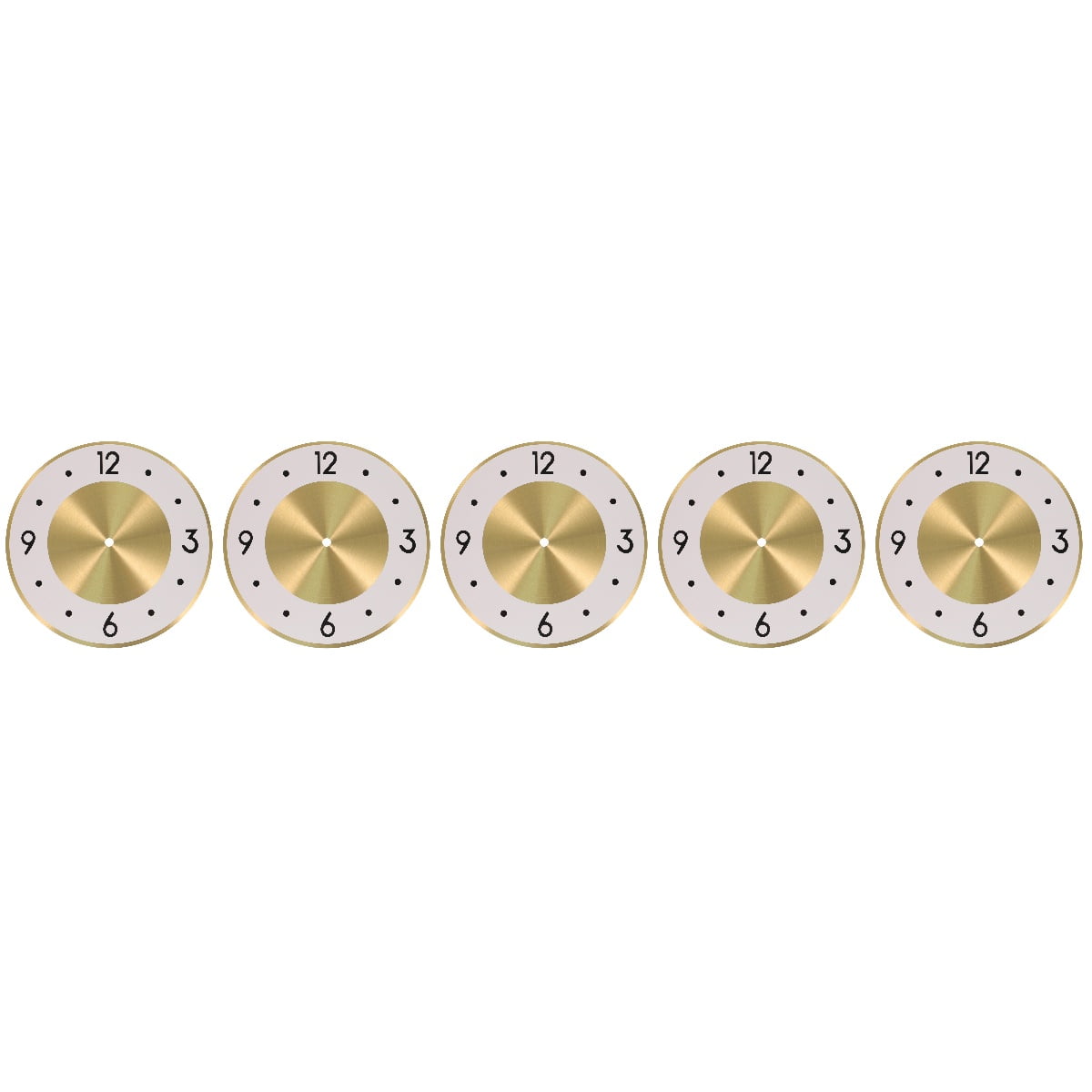 HOMEMAXS 5pcs Wall Dial Replacement Clock Dial Round Clock Dial DIY ...