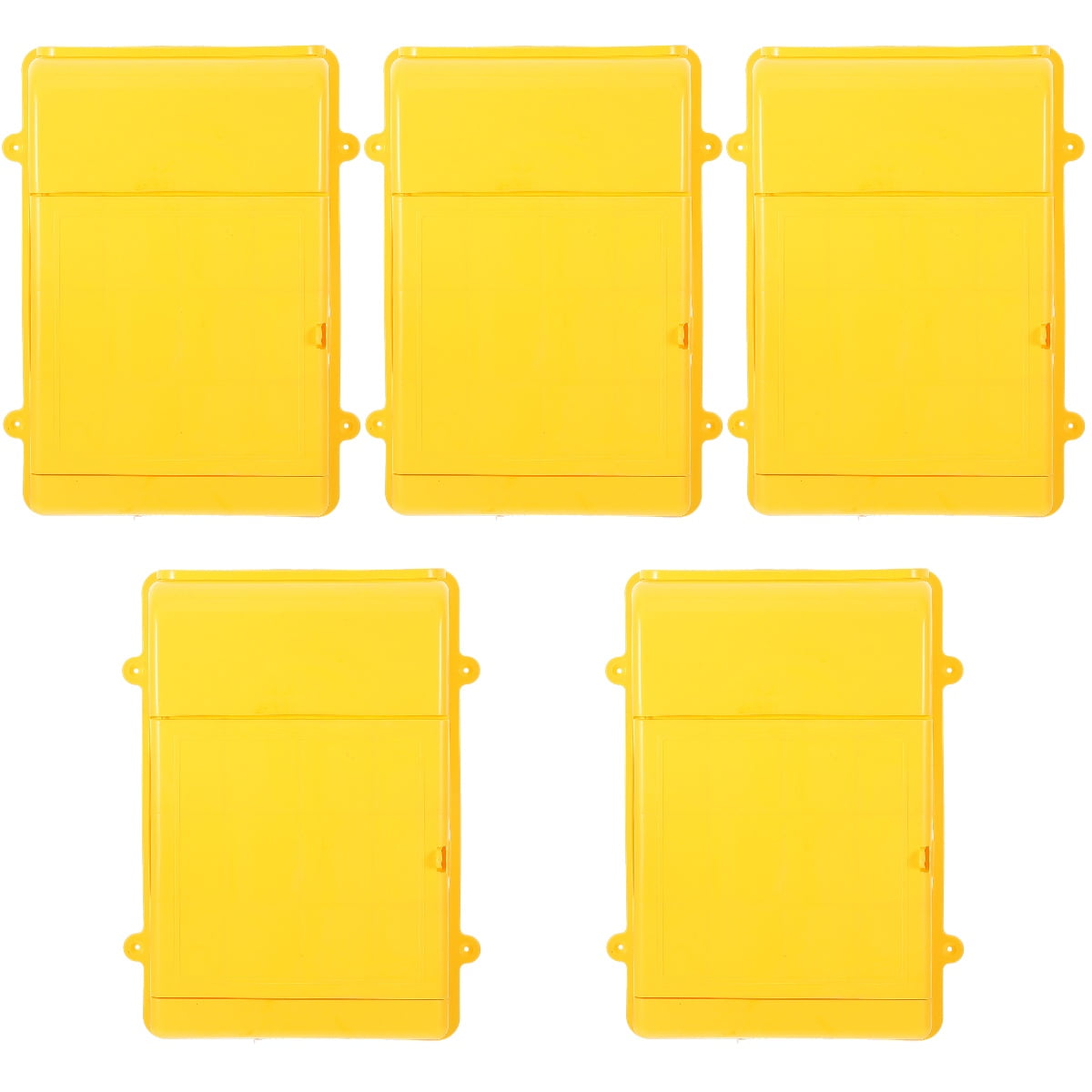 HOMEMAXS 5pcs Wall Mount Mailbox Plastic Post Box Locking Letter Box ...