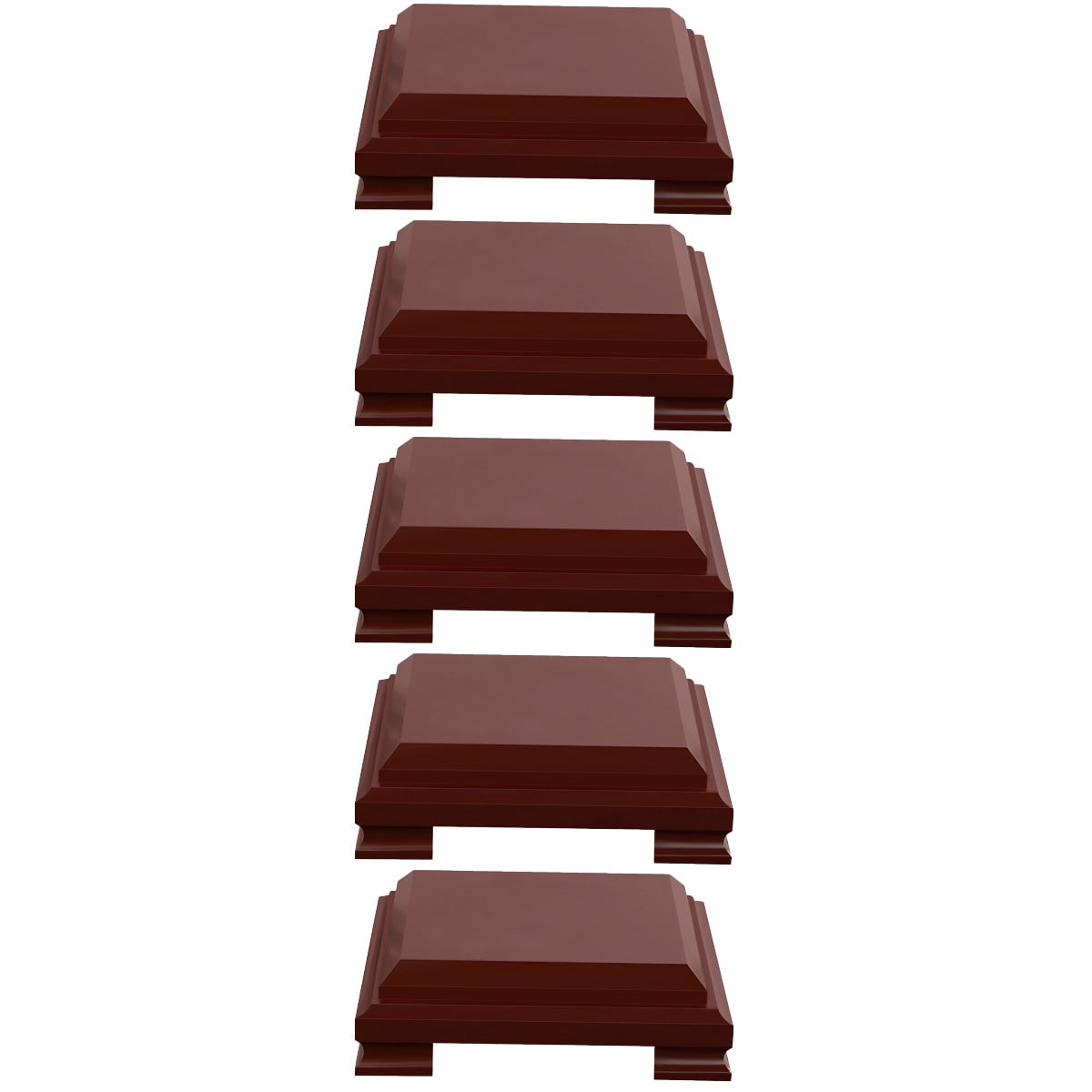 HOMEMAXS 5pcs Wooden Display Stand Square Display Base Wooden Display ...