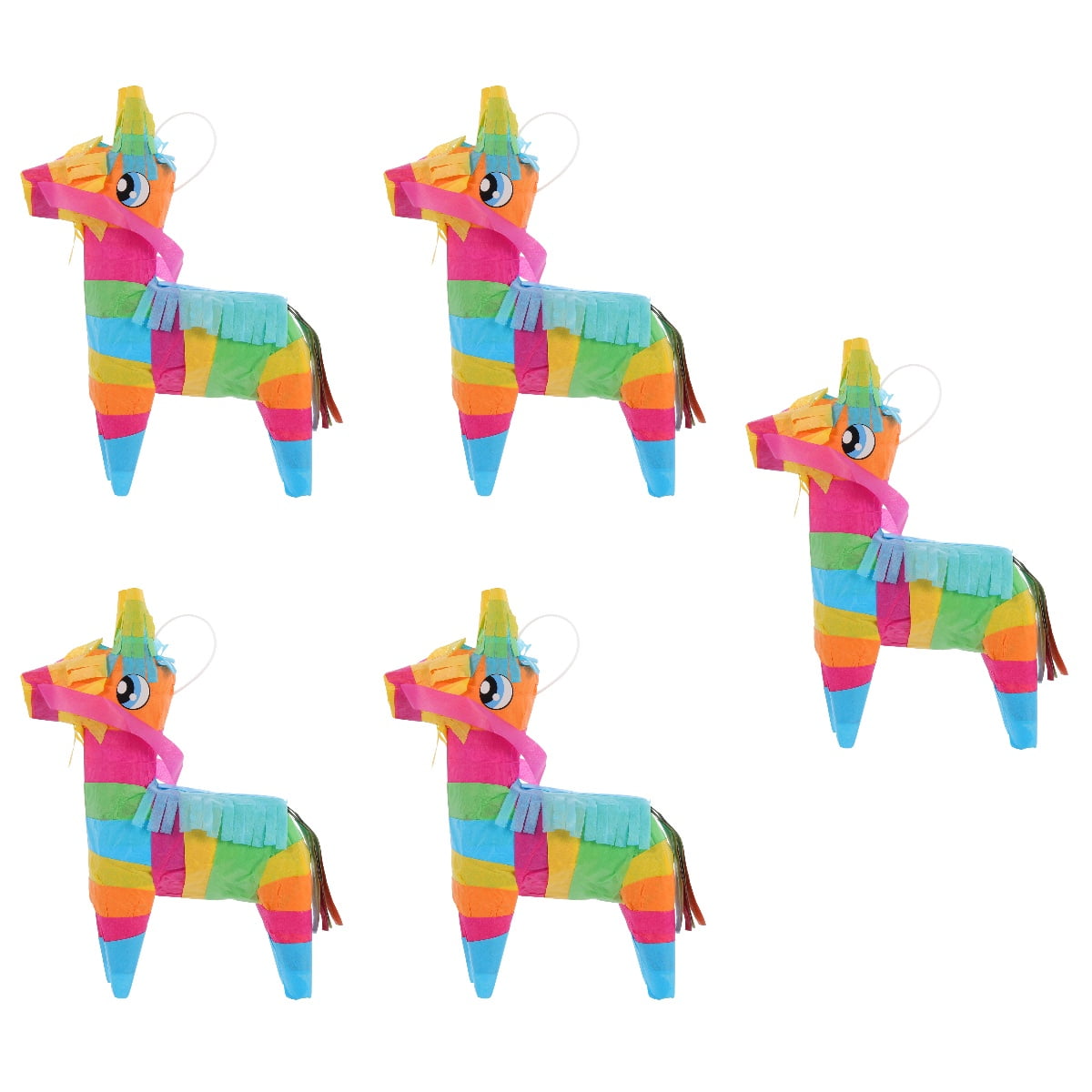 HOMEMAXS 5pcs colorful taco paper pinata hanging mexican pinata garland ...