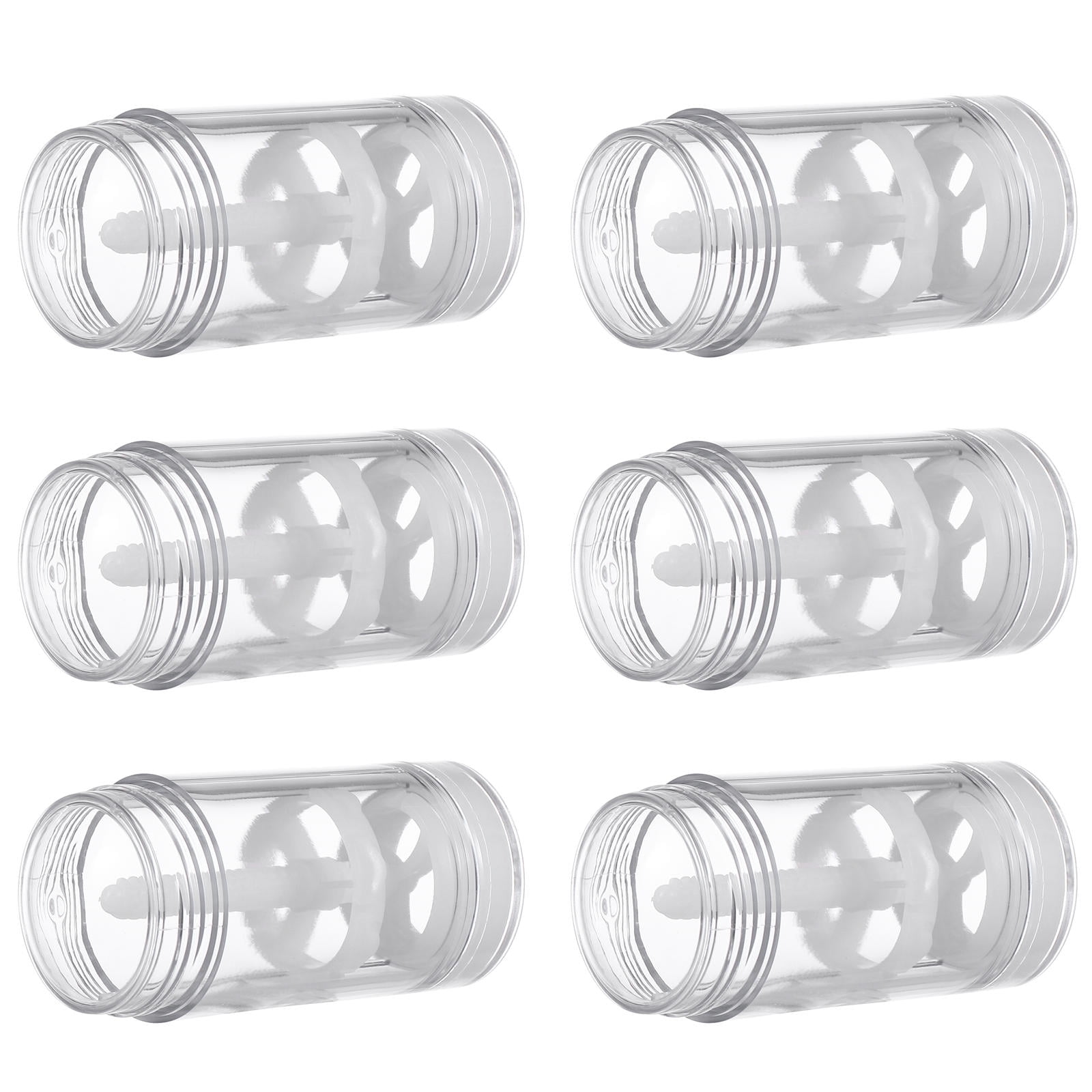 HOMEMAXS 6 Pack Transparent Plastic Containers for DIY Deodorants Solid ...