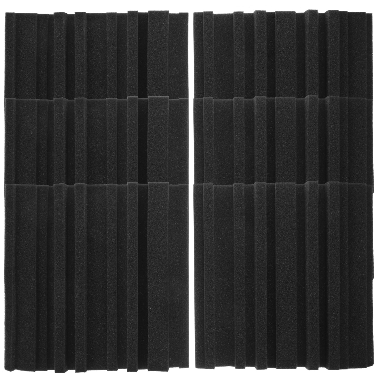 HOMEMAXS 6 Pcs Acoustic Foam Panel Soundproof Cotton Wall Sticker Drum ...