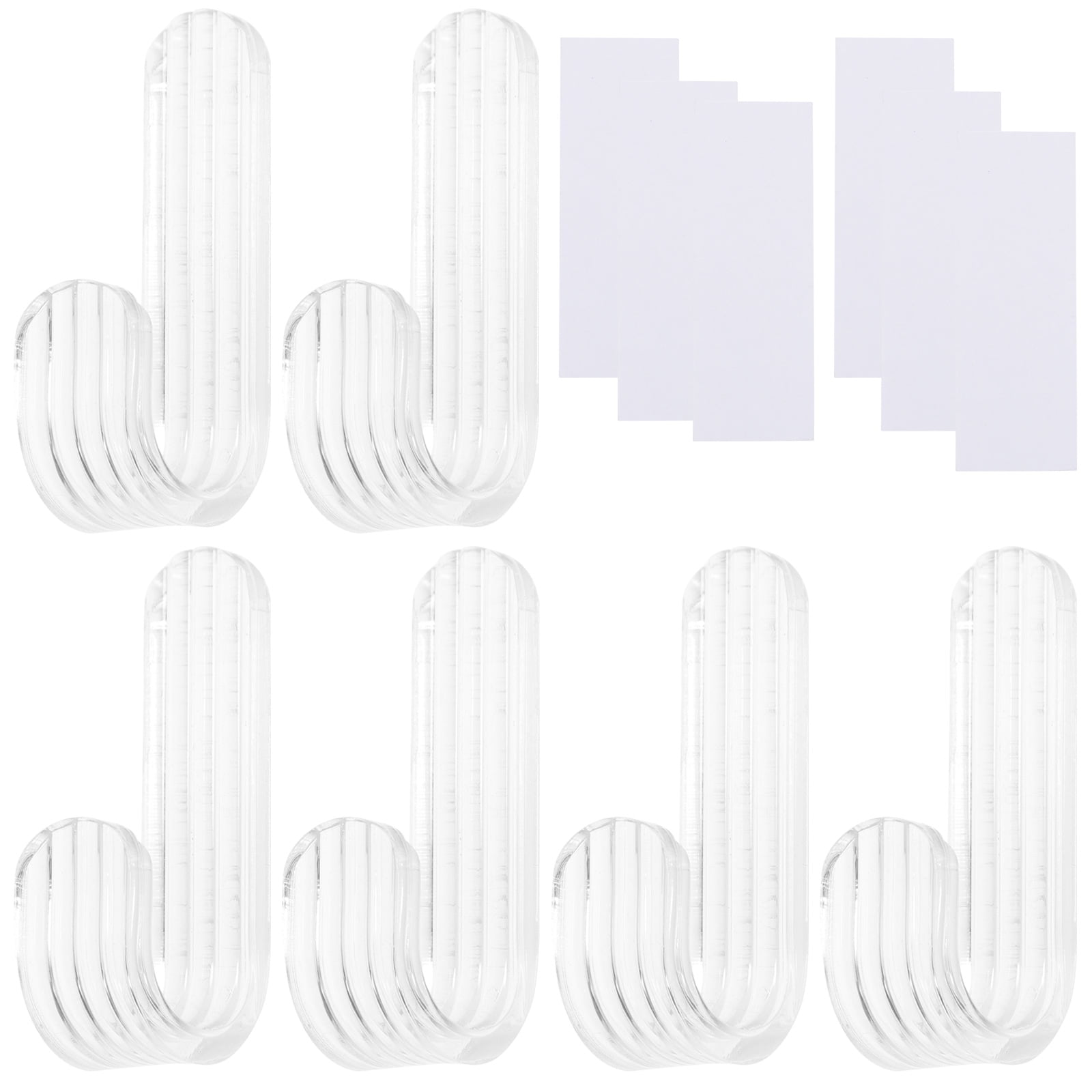 Transparent Acrylic Self Adhesive Hooks for Home Use Great for Hanging ...