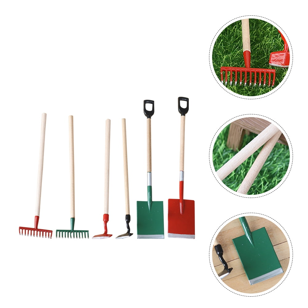 HOMEMAXS 6 Pcs Adorable Mini Farm Tools for DIY Crafts 4.13X0.75X0.39in ...
