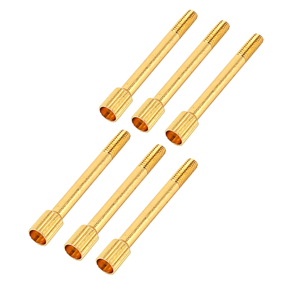 6 Pcs Amps Instrument Cable Guitar String Clamp 4.4X0.6cm Golden ...