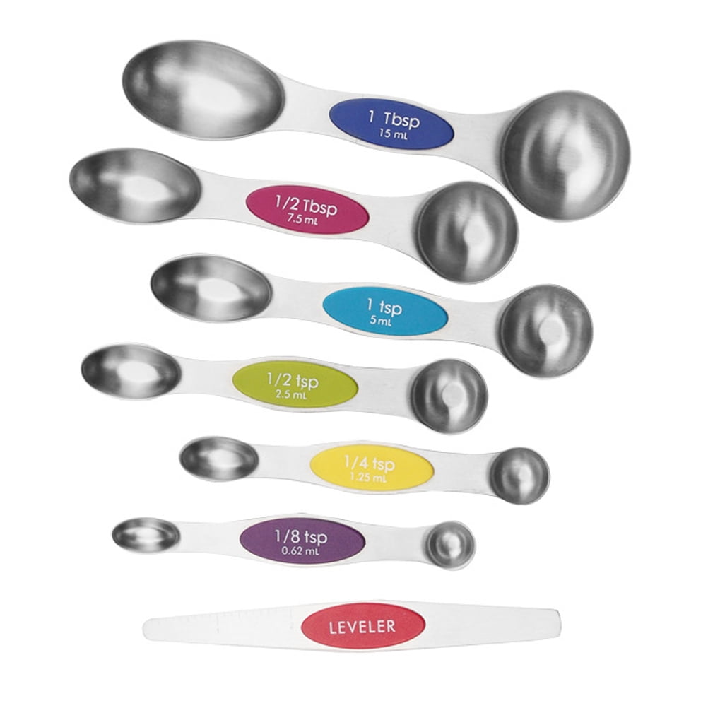 HOMEMAXS 6 Pcs Beaker Magnetic Measuring Spoon Colorful Spoons ...