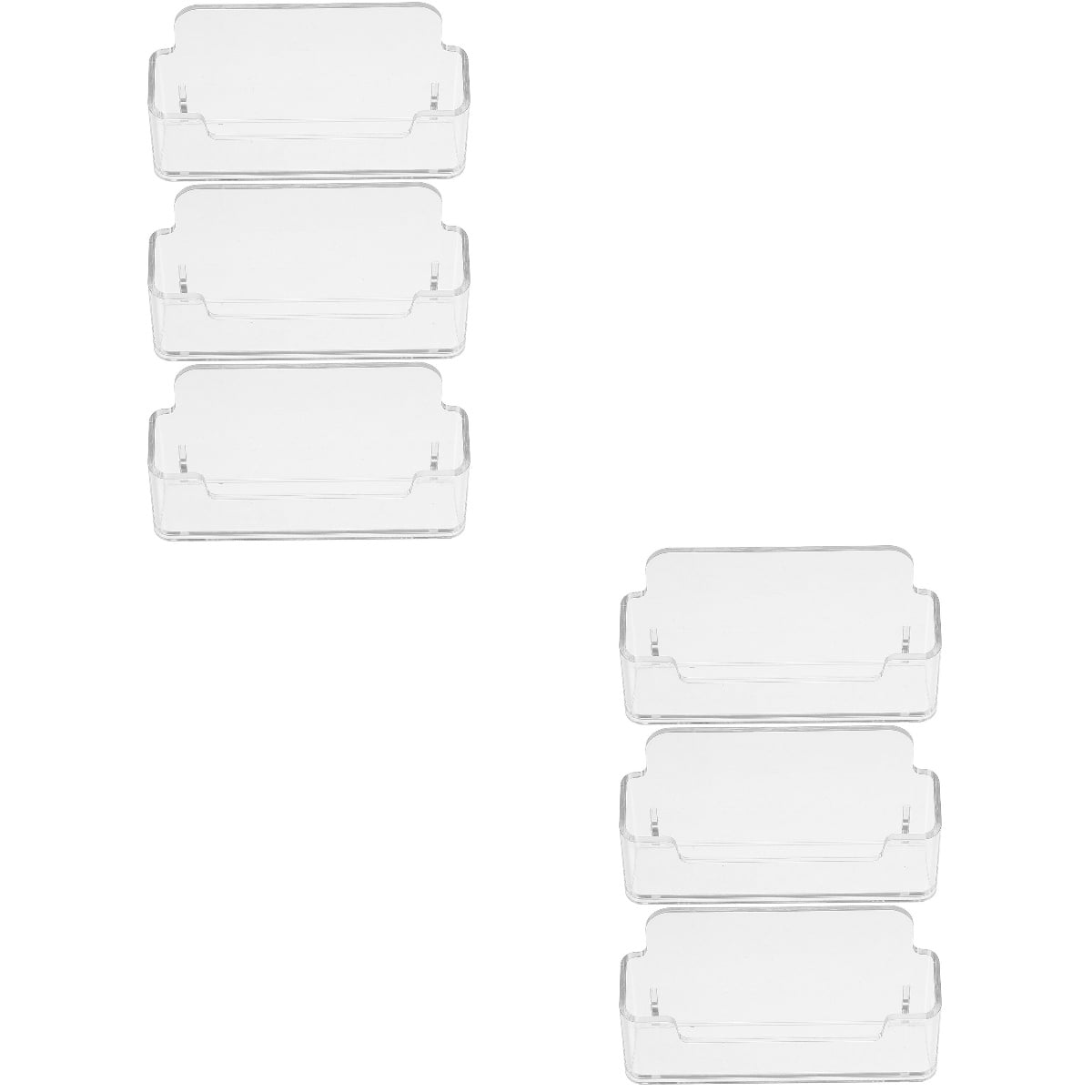HOMEMAXS 6 Pcs Business Cards Stand Transparent Cards Organizer Acrylic ...