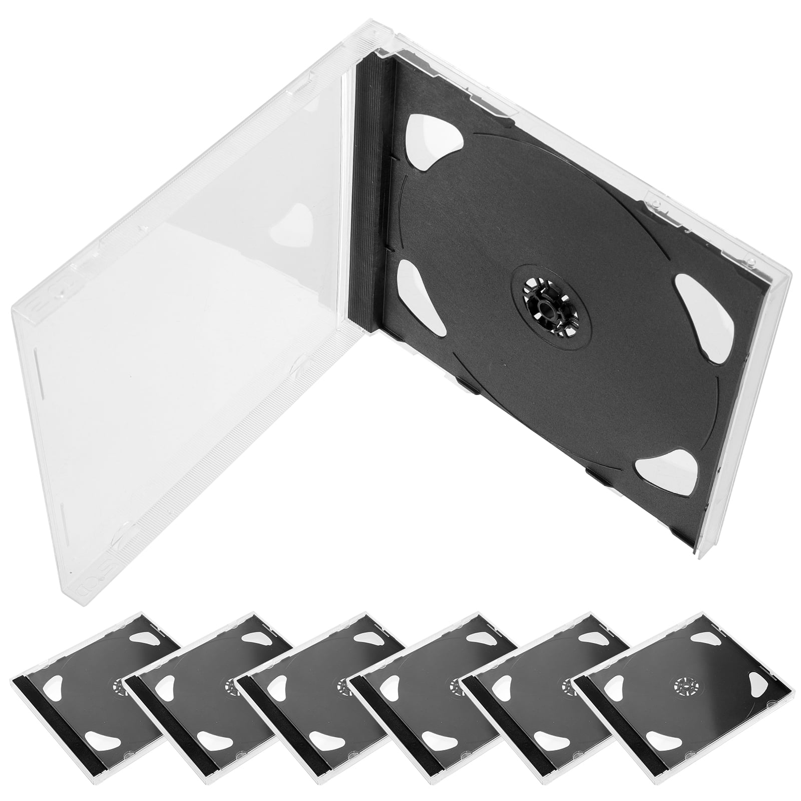 HOMEMAXS 6 Pcs CD Case Holder Storage Disc Organizers Practical Cases - Walmart.com