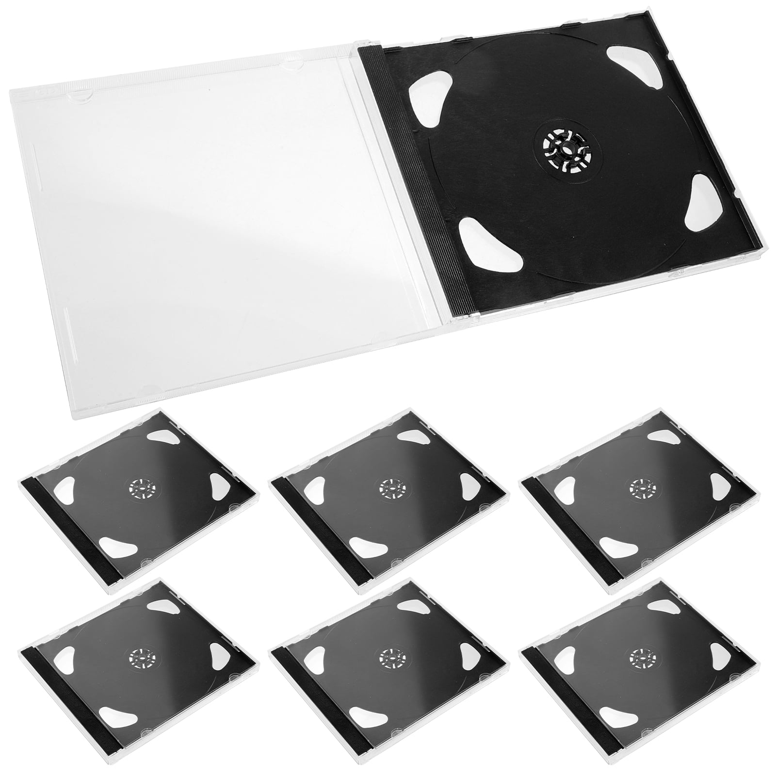 HOMEMAXS 6 Pcs CD Sleeves Disc Jewel Case Numbered Cases Storage ...