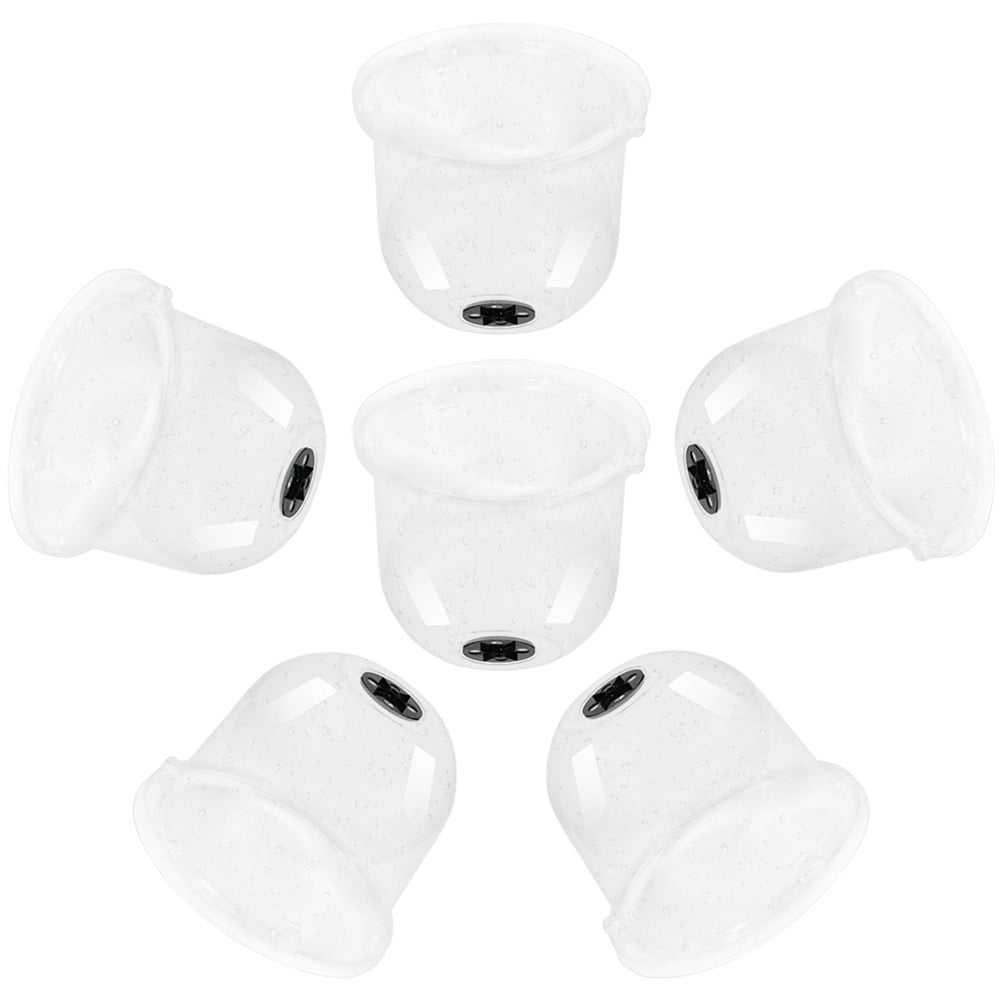 HOMEMAXS 6 Pcs Cloche Dome for Plants Windbreak Netting Garden Hoop ...