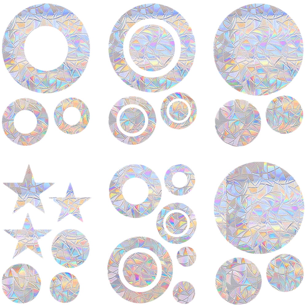 HOMEMAXS 6 Pcs Decals Window for Bird Strikes Transparent Protection ...