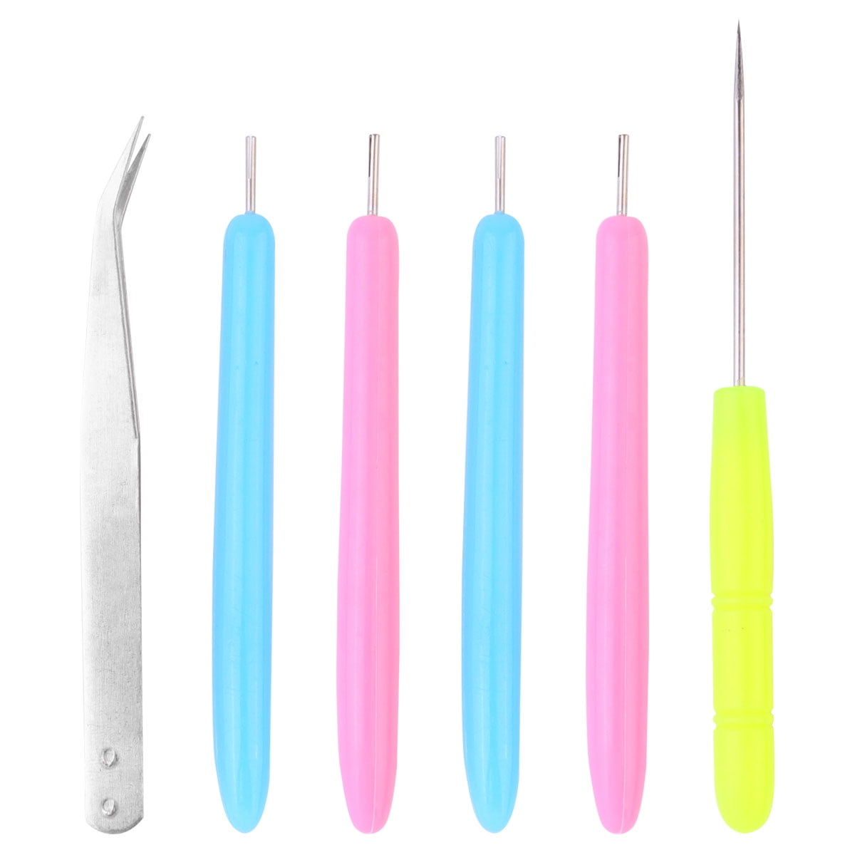 6 Pcs Paper Tool Roll Pen Tweezers Awl Making Kit Puncher Corner Cutter ...