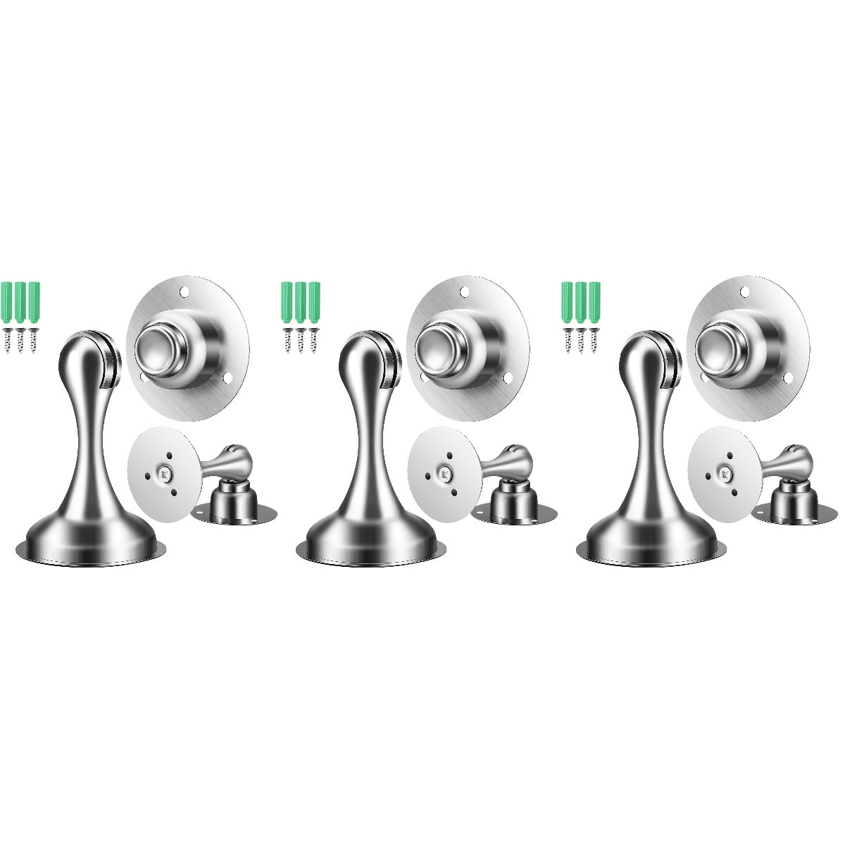 HOMEMAXS 6 Pcs Door Stoppers Magnetic Door Stop Magnetic Door Catch ...