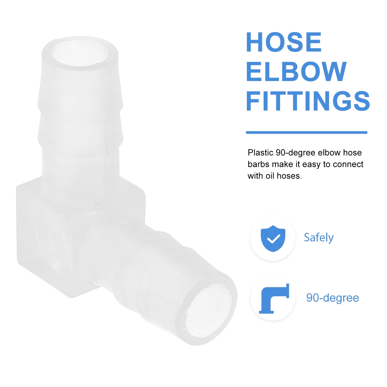 HOMEMAXS 6 Pcs Fitting Garden Hose Quick Connect Barb Fittings PVC High ...