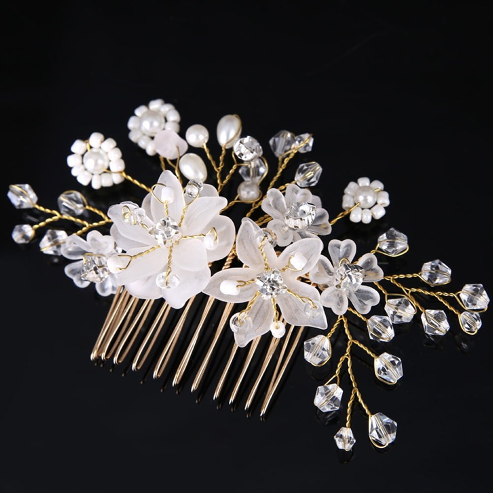 HOMEMAXS 6 Pcs Floral Practical Hair Comb Decorations Bride - Walmart.com