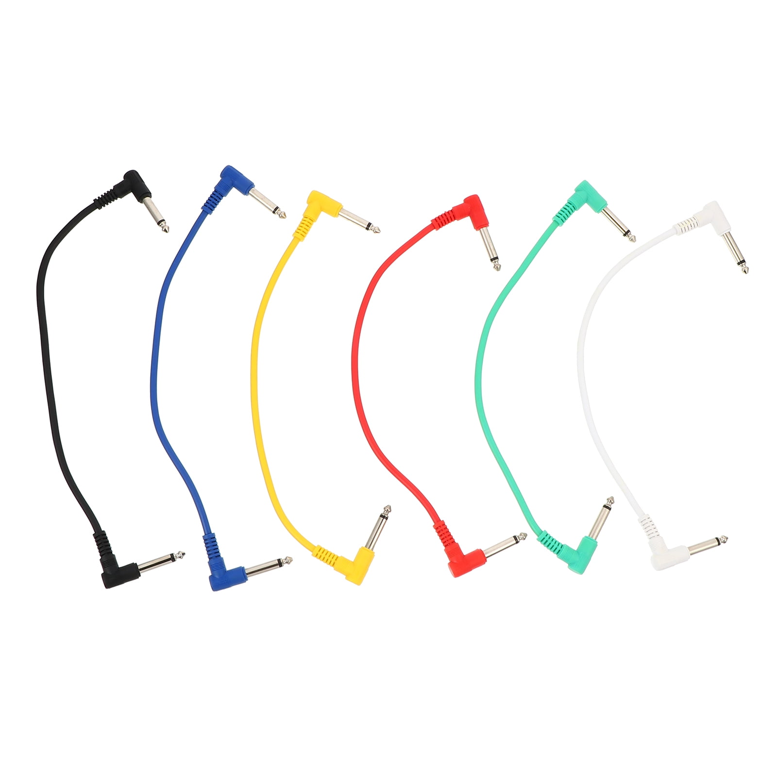HOMEMAXS 6 Pcs Guitar Patch Cables with Durable PVC Sheath and Oxygen ...