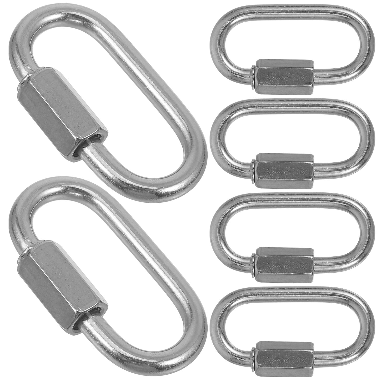 HOMEMAXS 6 Pcs Heavy Duty Chain Stainless Steel Connecting Ring ...