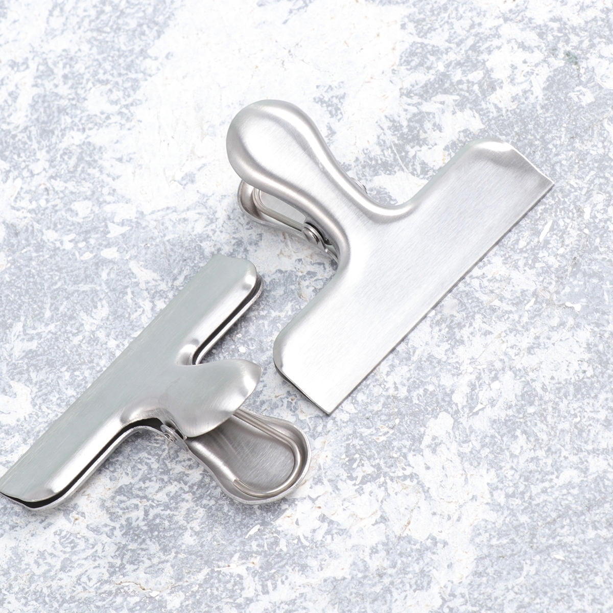 HOMEMAXS 6 Pcs Heavy-duty Food Bag Clamp Stainless Steel Clips Sealing ...