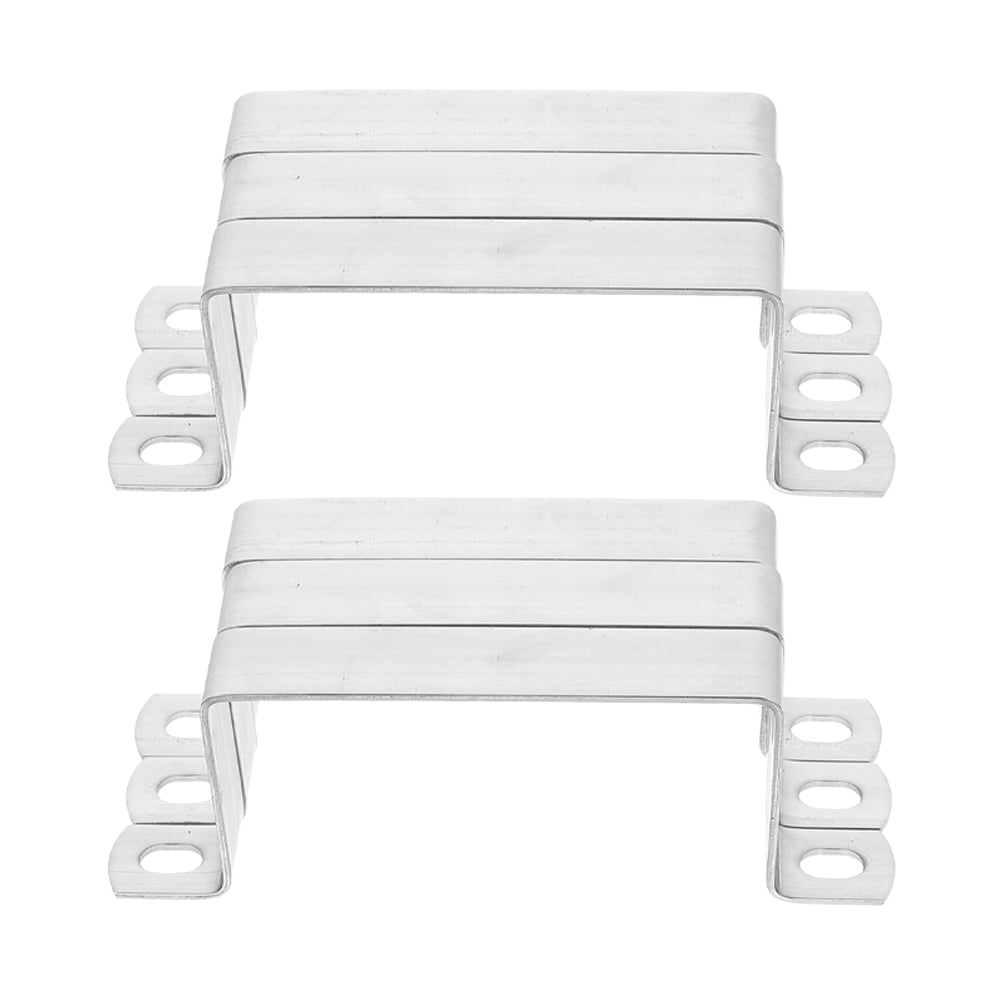 HOMEMAXS 6 Pcs Pan Trim Stainless Steel Square Tube Card 15.00X5.00X2 ...