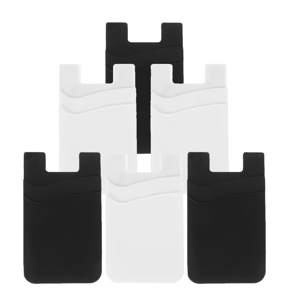 HOMEMAXS 6 Pcs Phone Credit Card Holder Stick Sticky Wallet Money Clip ...