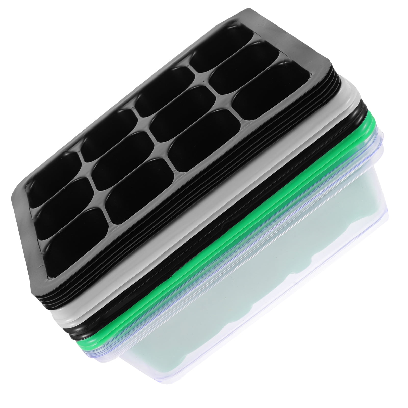 HOMEMAXS 6 Pcs Planting Germination Containers 12-holes Starter Tray ...