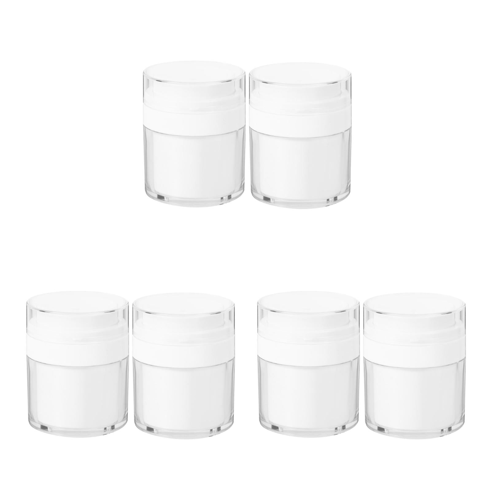 HOMEMAXS 6 Pcs Plastic Pump Lotion Jars Airless Lotion Containers Multi ...