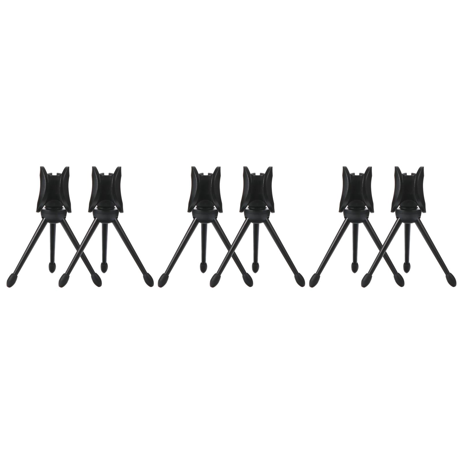 HOMEMAXS 6 Pcs Portable Plastic Tripod Microphone Stand Table Stand ...