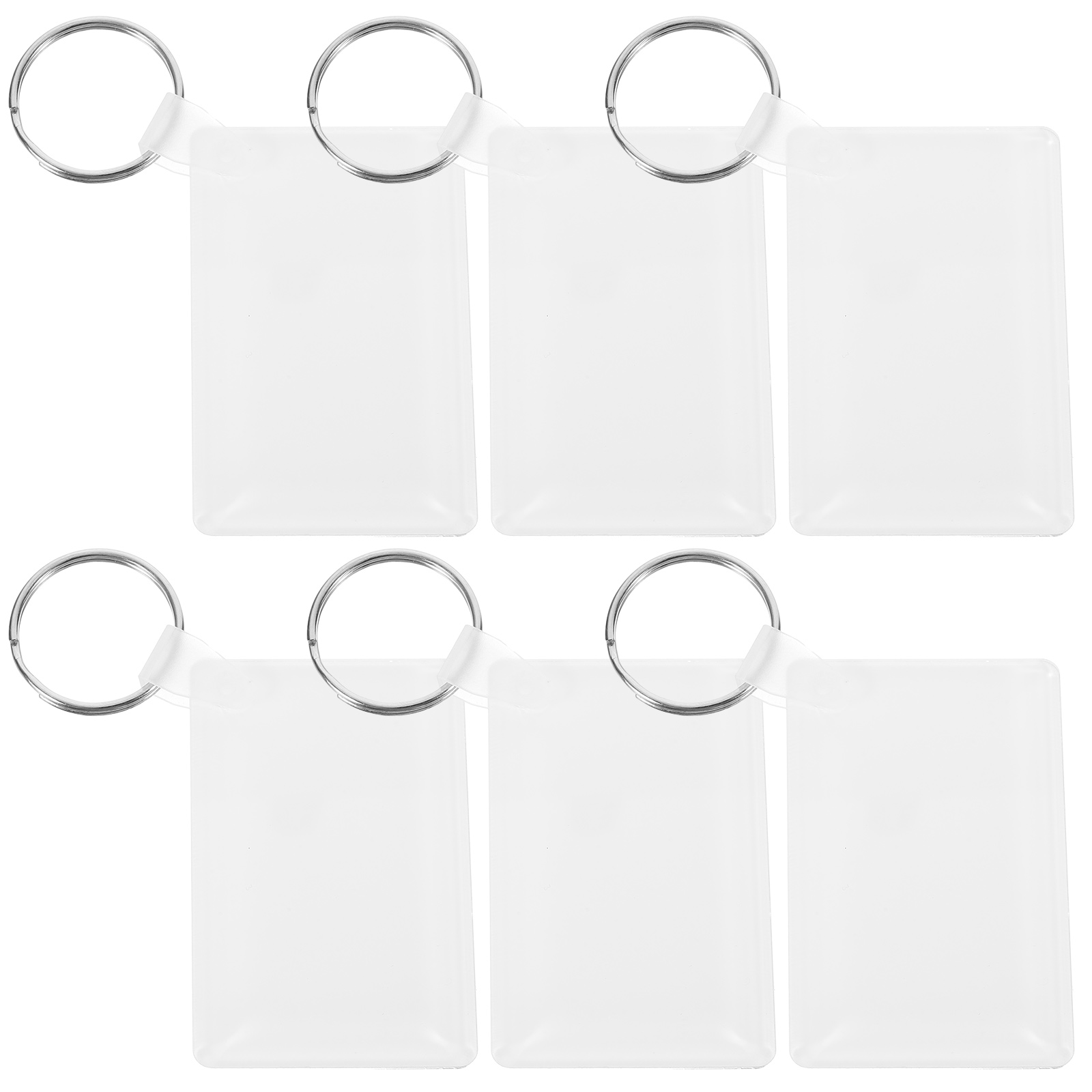 HOMEMAXS 6 Pcs Racks Heat Transfer Key Chain Festival Gift Keychains ...