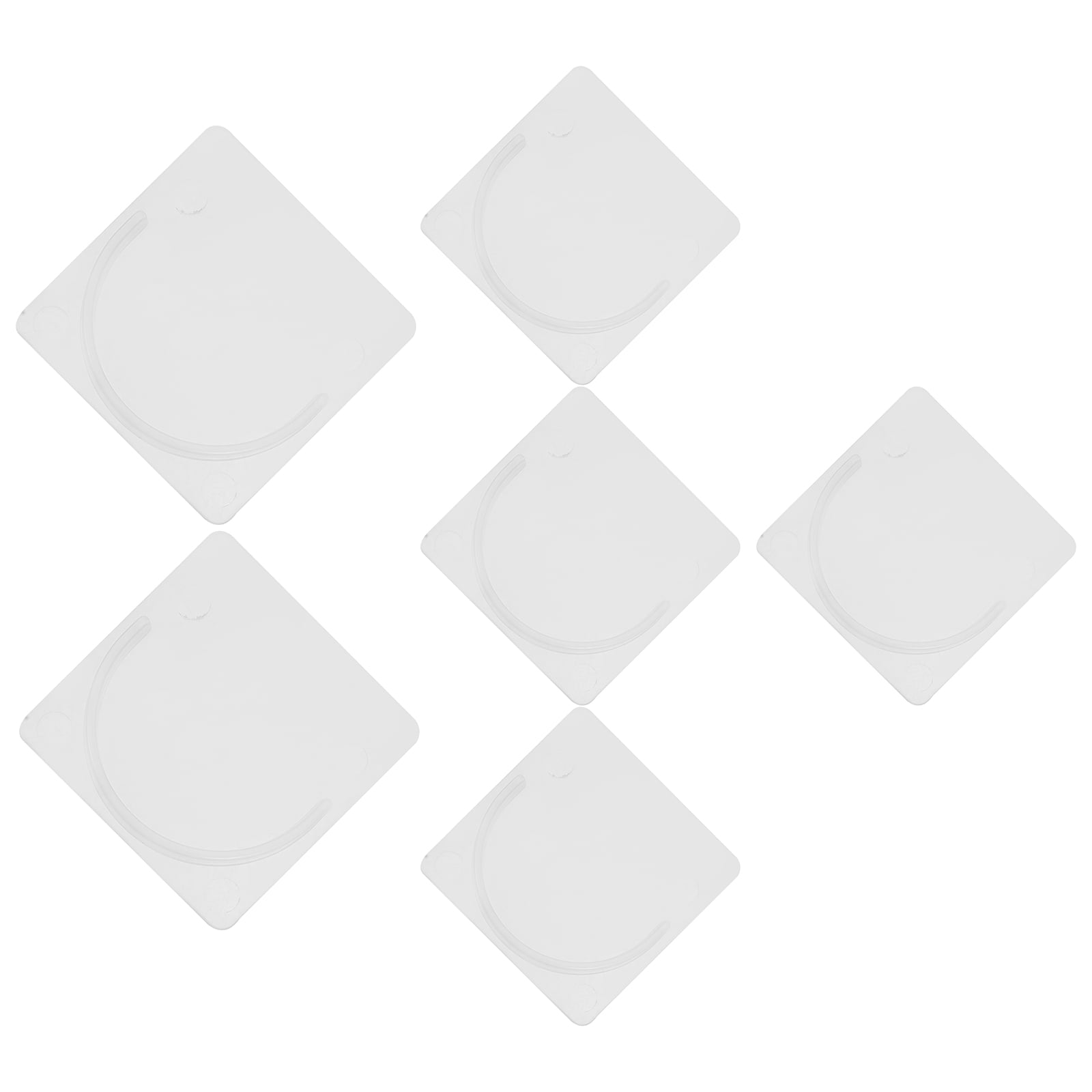 HOMEMAXS 6 Pcs Rod Mount Retainer Self Adhesive Hook Door Sticky Hanger ...